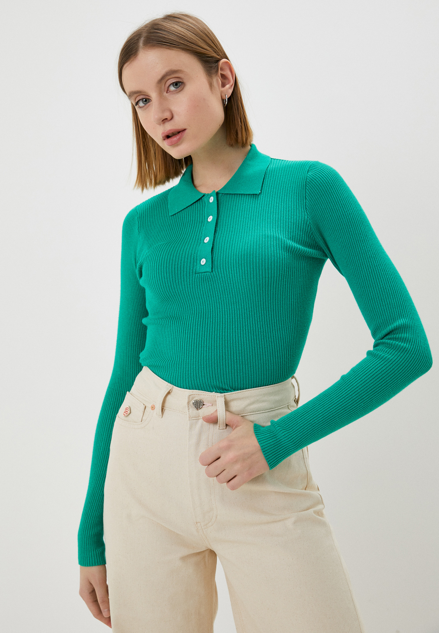 Поло Sela, цвет: бирюзовый, RTLABC076801 — купить в интернет-магазине ...