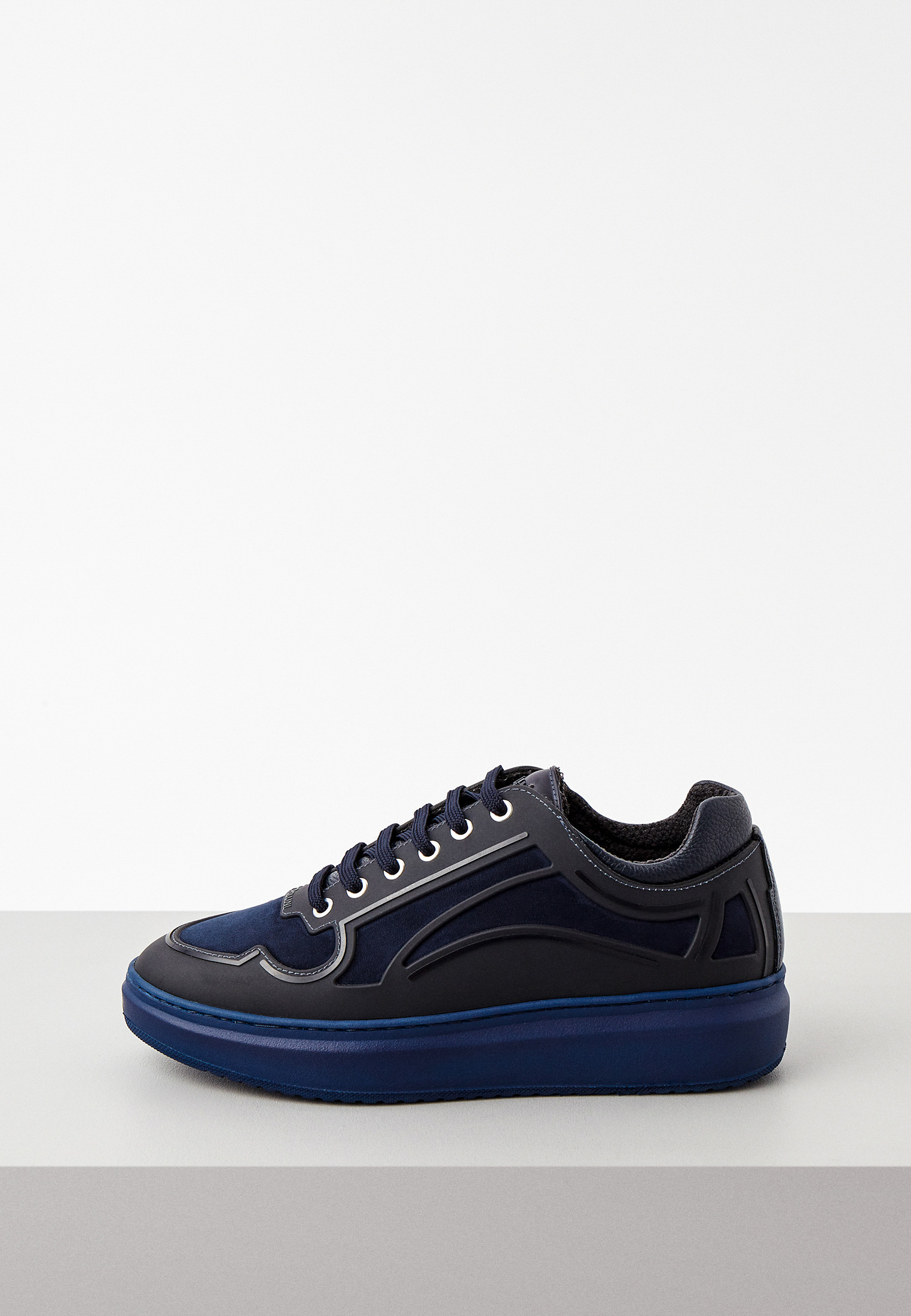 Кеды Pollini, цвет: синий, RTLABC612502 — купить в интернет-магазине Lamoda