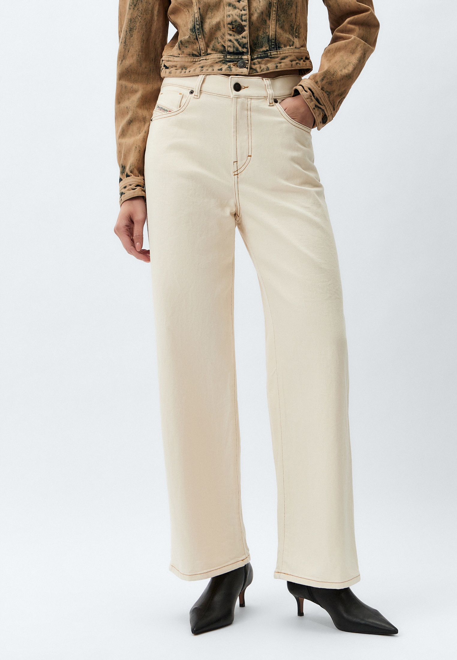 Джинсы Diesel 2000 WIDEE, цвет: белый, RTLABC811903 — купить в интернет ...