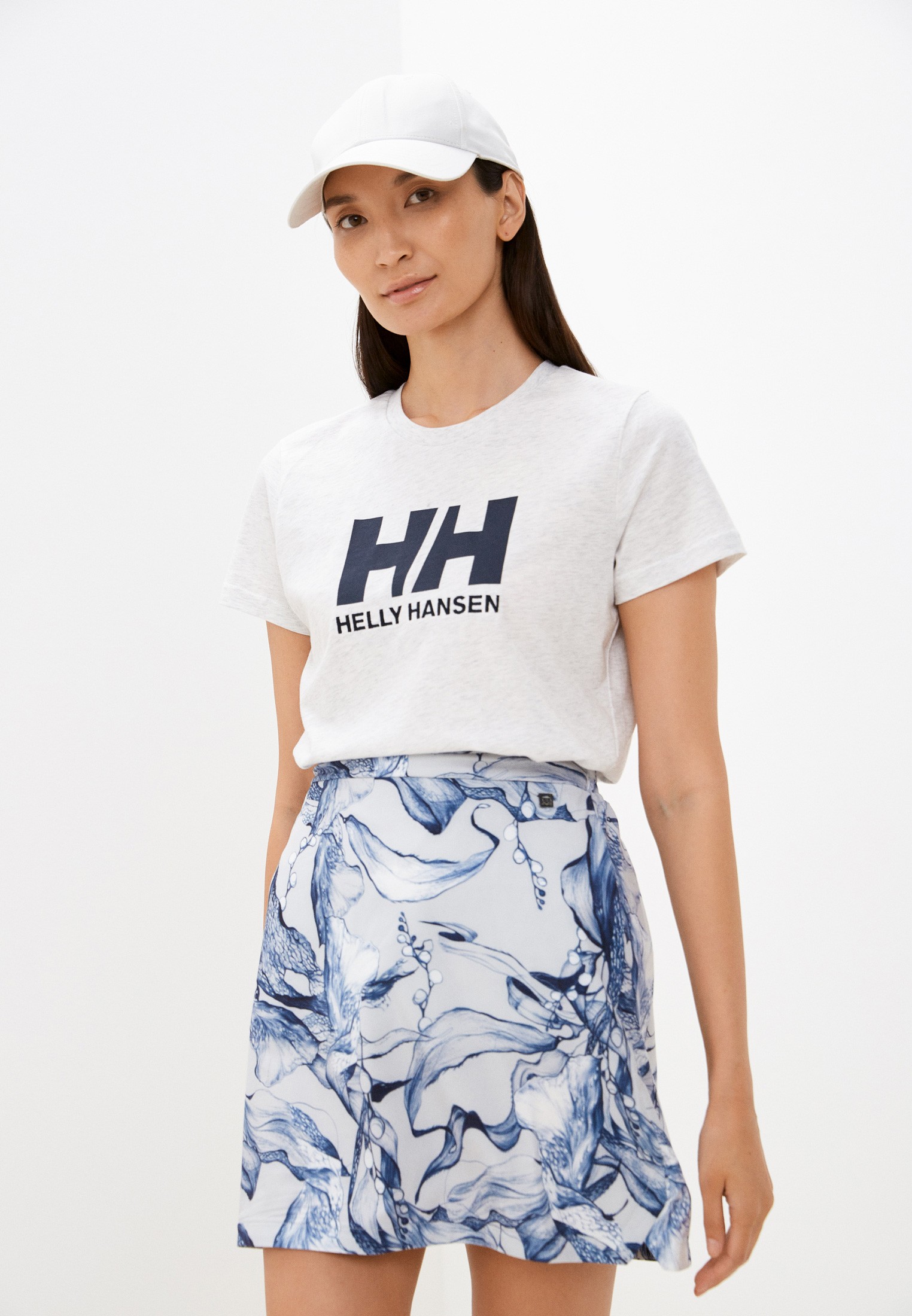Футболка Helly Hansen W HH LOGO T-SHIRT, цвет: серый, RTLABQ163601 ...