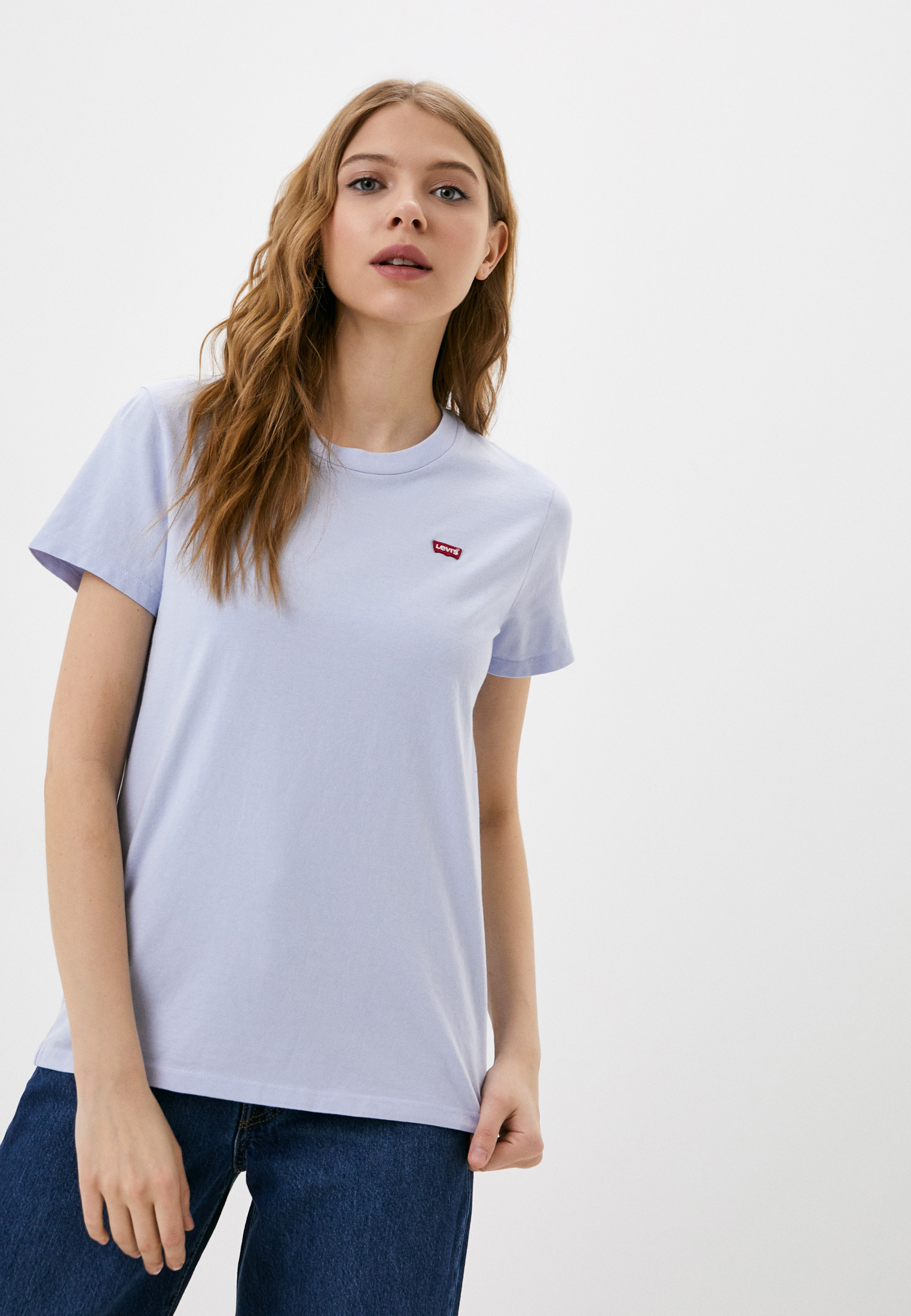 Футболка Levi's® PERFECT TEE, цвет: голубой, RTLABD360101 — купить в ...