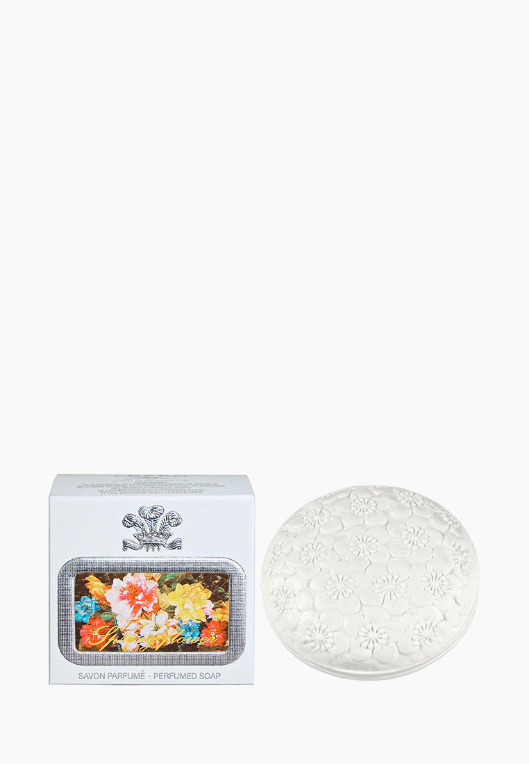 Мыло твердое Creed Spring Flower perfumed soap, 150 г, цвет: прозрачный ...
