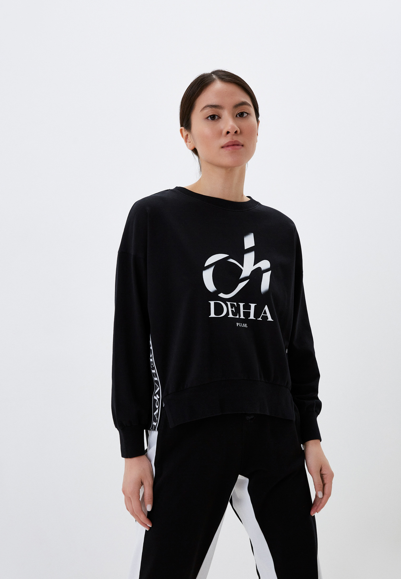 Свитшот Deha LOGO SWEATSHIRT, цвет: черный, RTLABD502701 — купить в ...