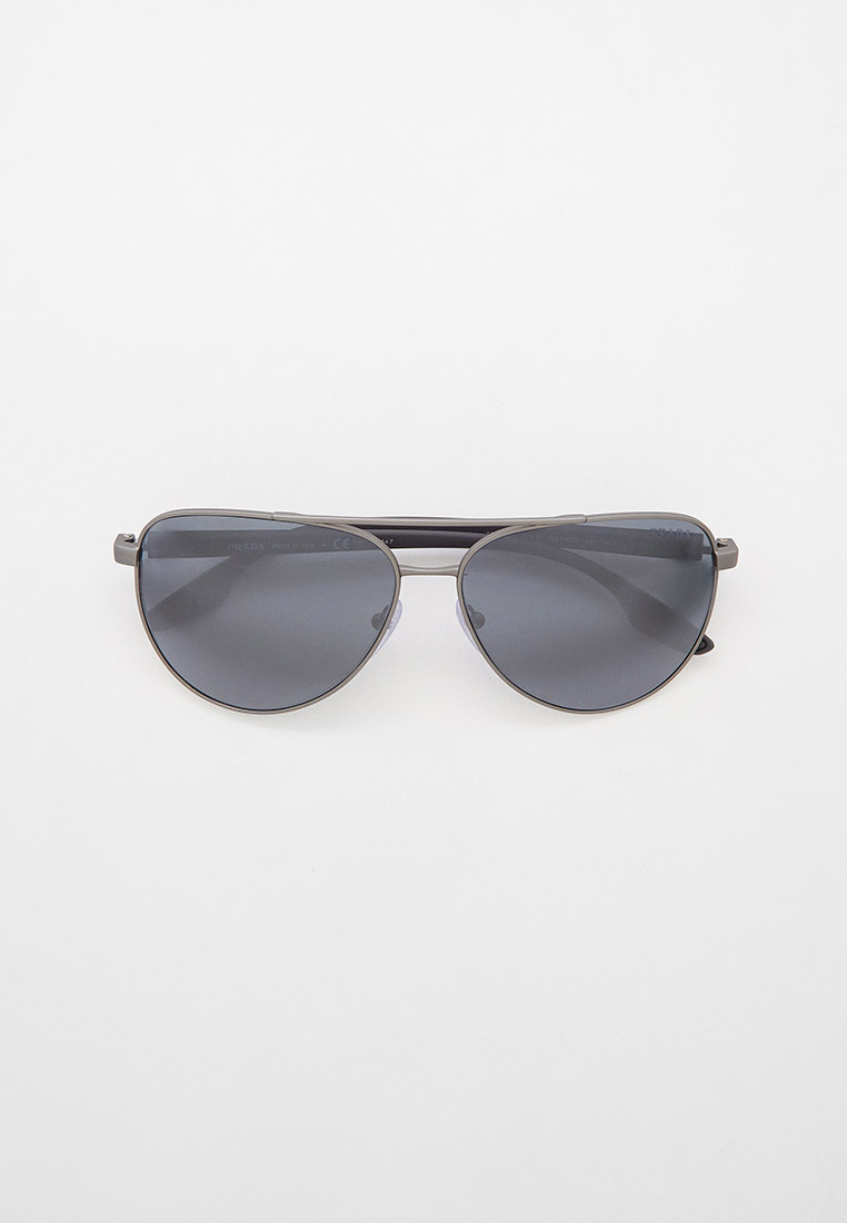 Очки солнцезащитные Prada Linea Rossa PS 52WS DG107G , цвет: серебряный ...