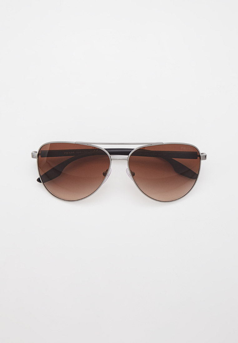 Очки солнцезащитные Prada Linea Rossa PS 52WS 5AV02P , цвет: серебряный ...