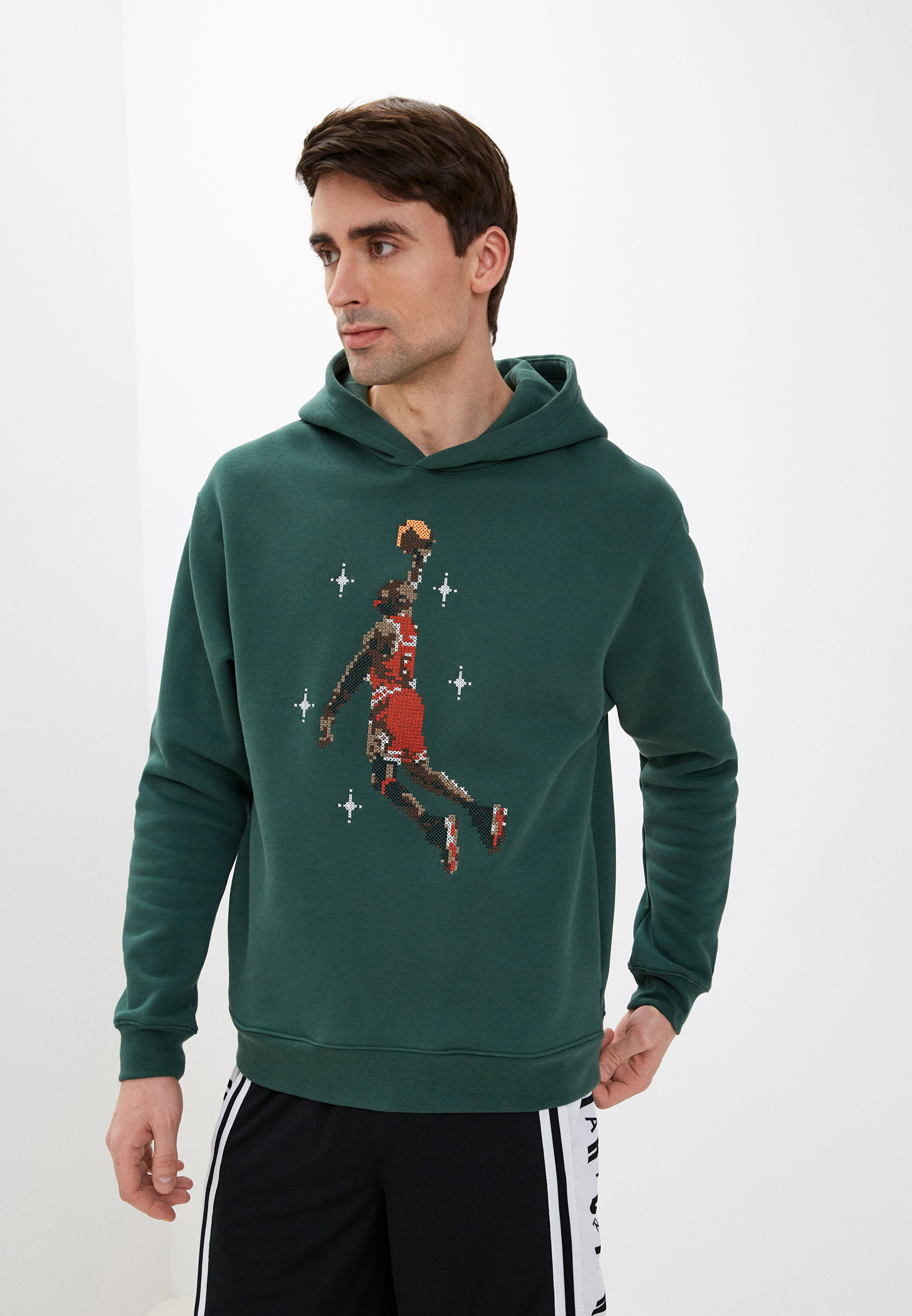 Худи Jordan M J ESS FLC GFX HLDY PO, цвет: зеленый, RTLABD991401 ...