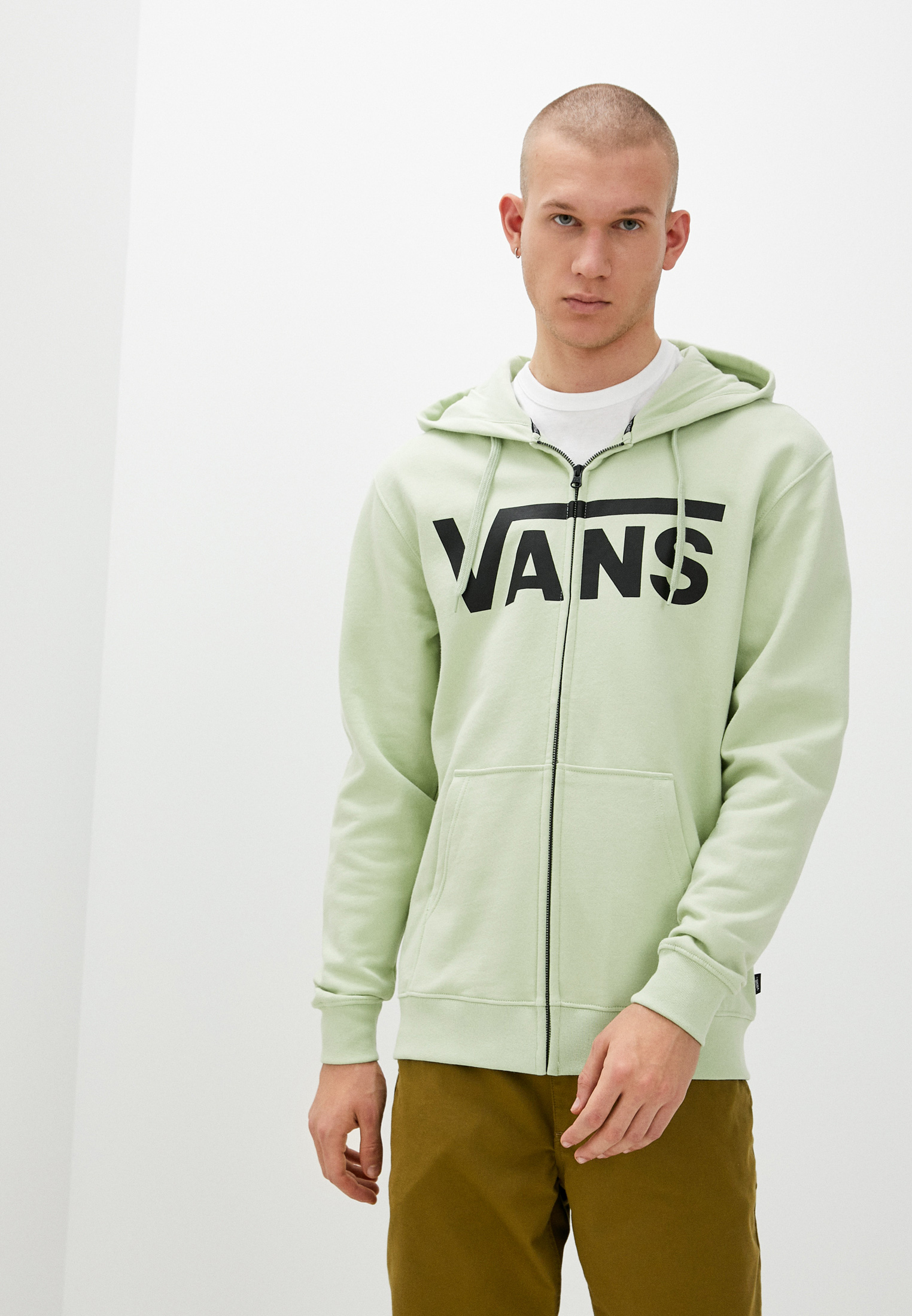 Толстовка Vans MN VANS CLASSIC ZIP, цвет: зеленый, RTLABE067801 ...
