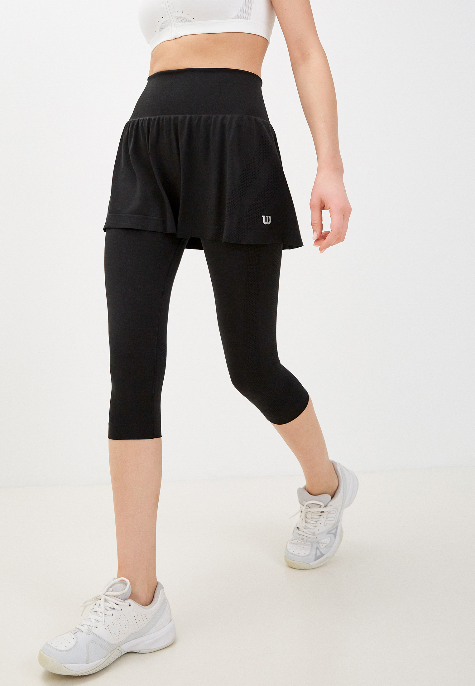 Юбка-шорты Wilson SMLS CAPRI SKORT W, цвет: черный, RTLABG227701 ...