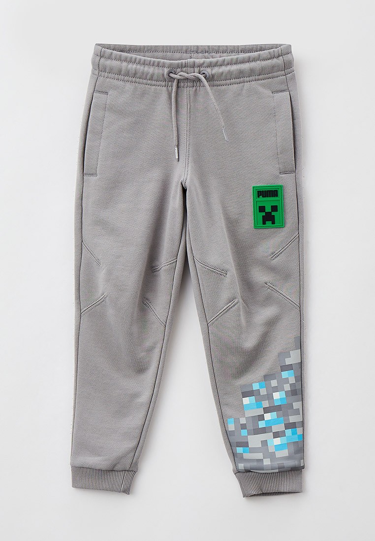 Брюки спортивные PUMA PUMA x MINECRAFT Sweatpants, цвет: серый ...