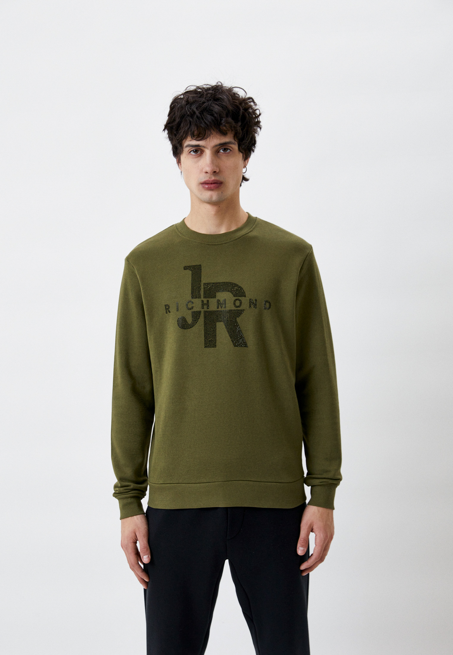 Свитшот John Richmond, цвет: хаки, RTLABH254601 — купить в интернет ...