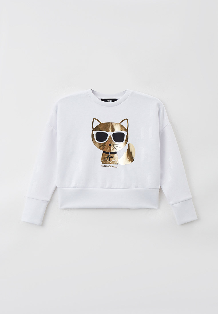 Свитшот Karl Lagerfeld Kids, цвет: белый, RTLABH991901 — купить в ...