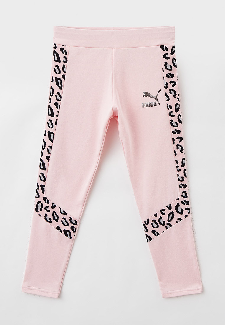 Леггинсы PUMA Classics Summer Roar Leggings G, цвет: розовый ...