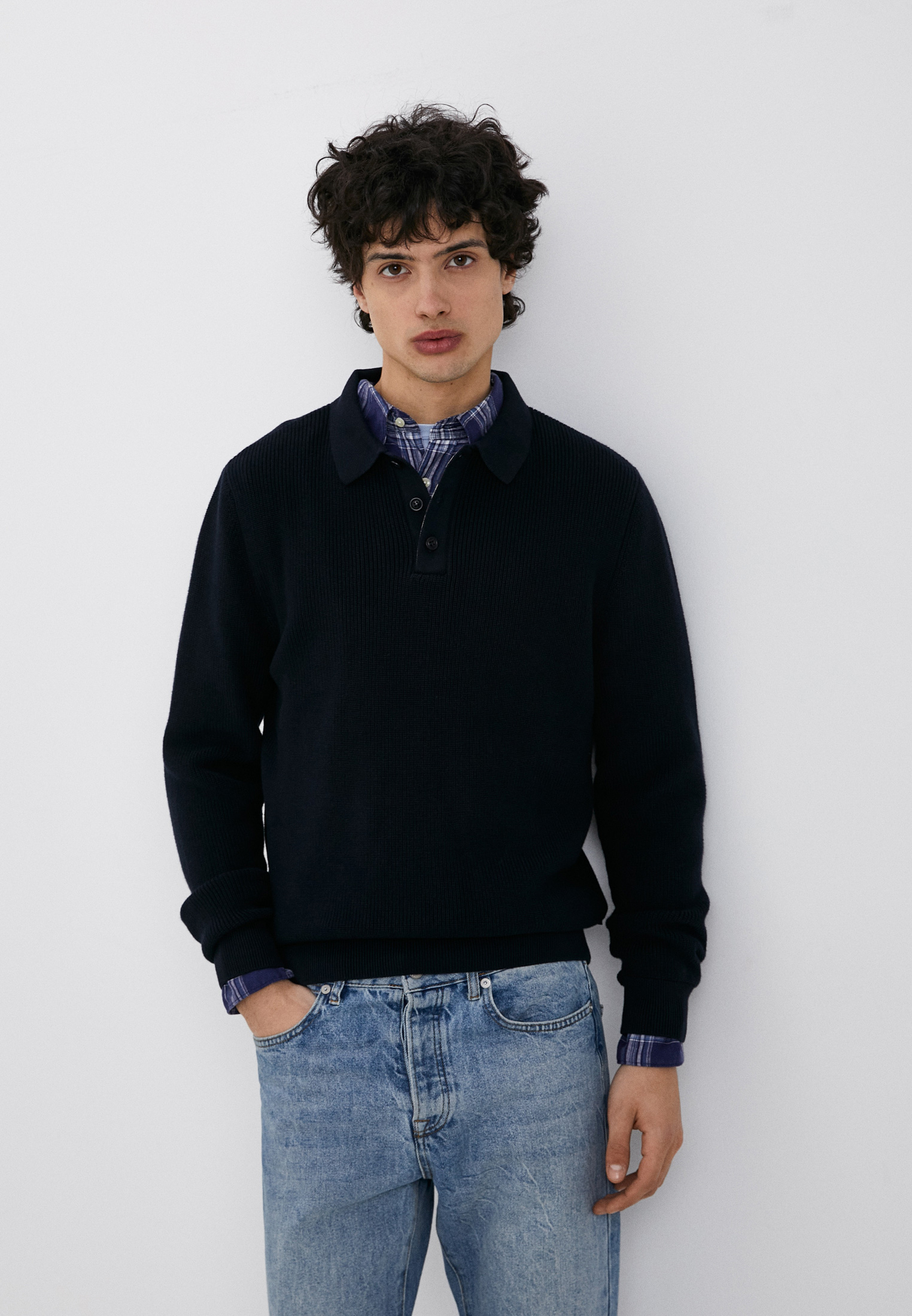 Поло Barbour, цвет: синий, RTLABK175901 — купить в интернет-магазине Lamoda