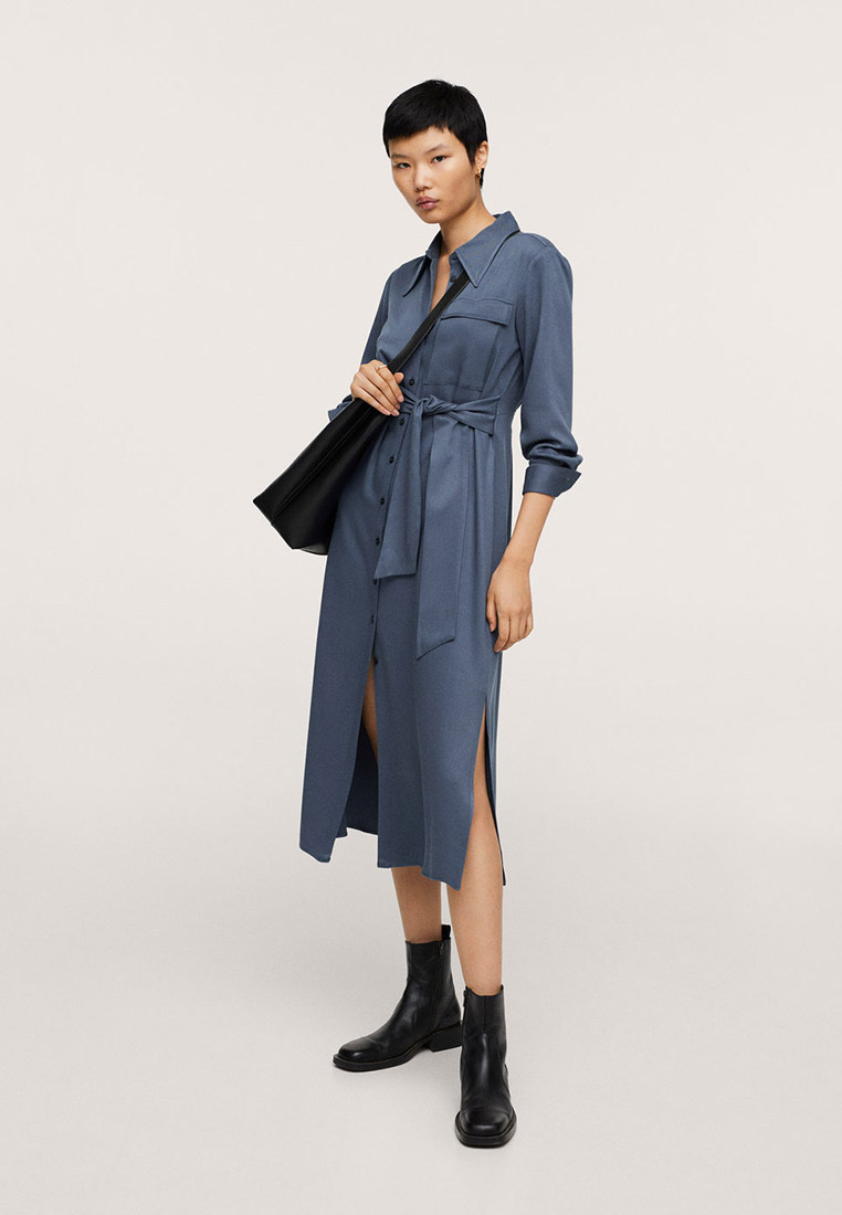 Платье Mango DUBLIN, цвет: синий, RTLABK379001 — купить в интернет ...