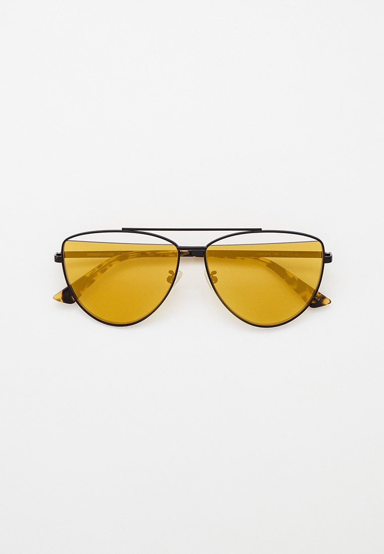 Очки солнцезащитные McQ Alexander McQueen MQ0157S 003, цвет: черный ...
