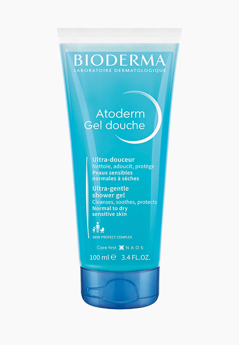 Гель для душа Bioderma увлажняющий и смягчающий, цвет: прозрачный ...
