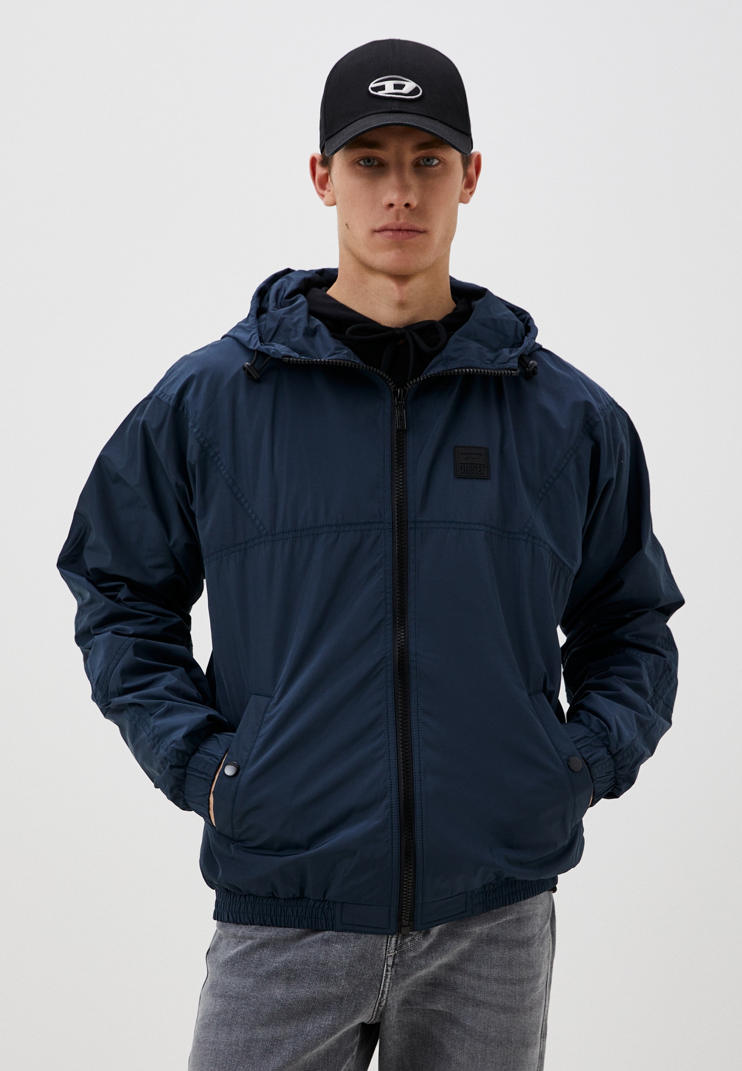 Ветровка Diesel, цвет: синий, RTLABM612503 — купить в интернет-магазине ...