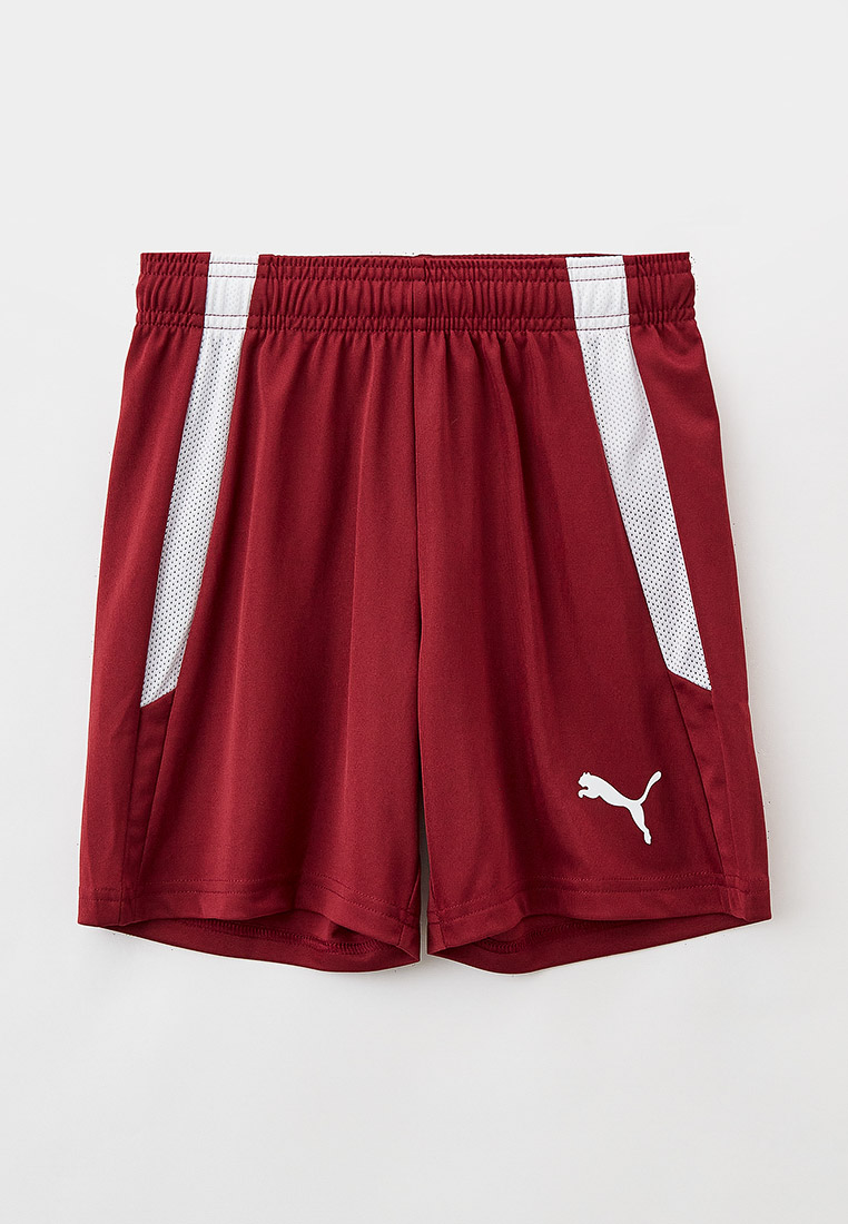 Шорты спортивные PUMA teamLIGA Shorts Jr, цвет: бордовый, RTLABN341201 ...
