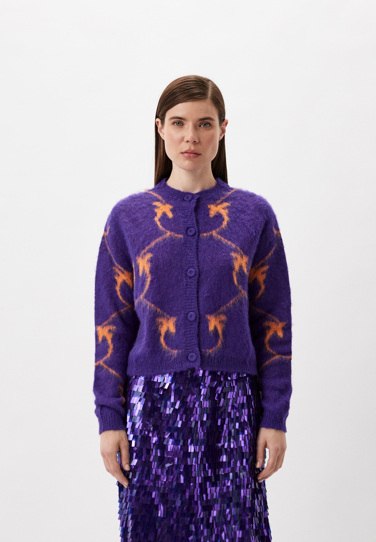 Кардиган Pinko, цвет: фиолетовый, RTLABN982902 — купить в интернет ...