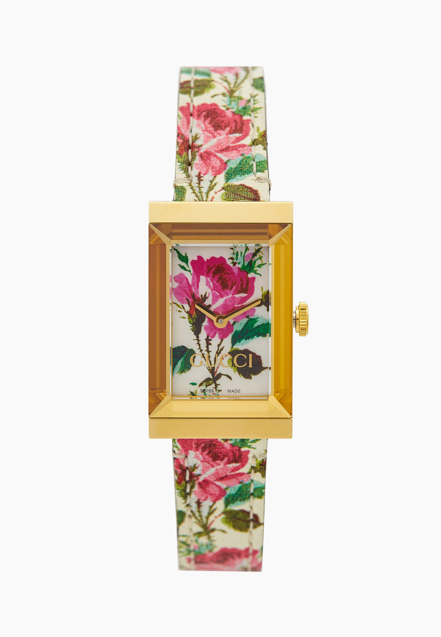 Часы Gucci с покрытием из золота, New G-Frame YA147406, цвет ...