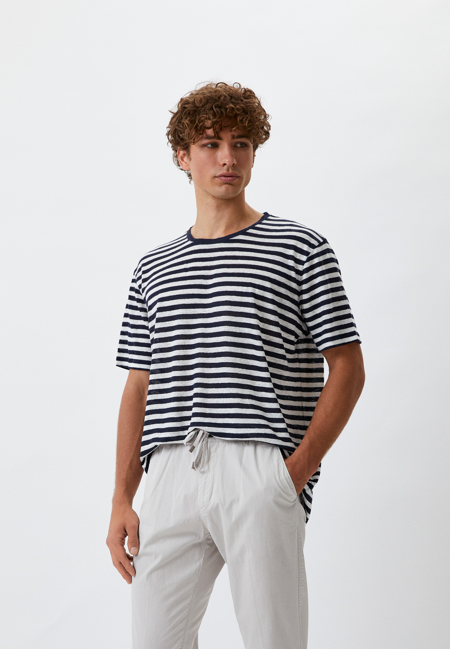 Футболка Massimo Dutti, цвет: синий, RTLABO505901 — купить в интернет ...