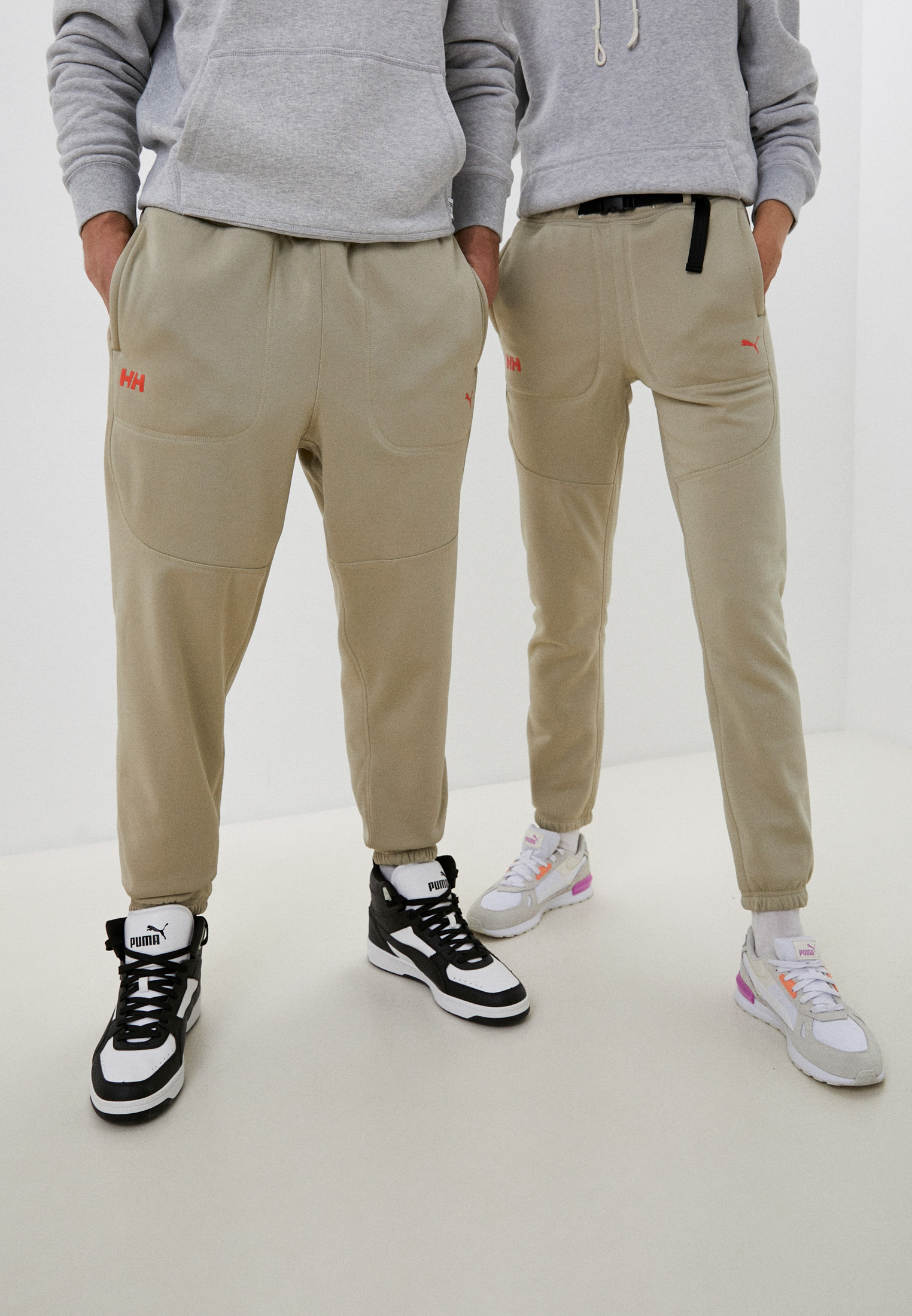 Брюки спортивные PUMA PUMA x HH Wint. Sweatpants, цвет: хаки ...