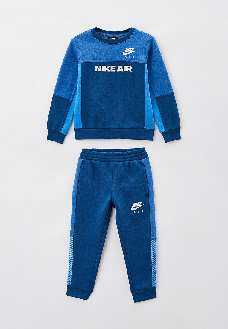 Костюм спортивный Nike B NSW NIKE AIR CREW + PANT, цвет: синий ...