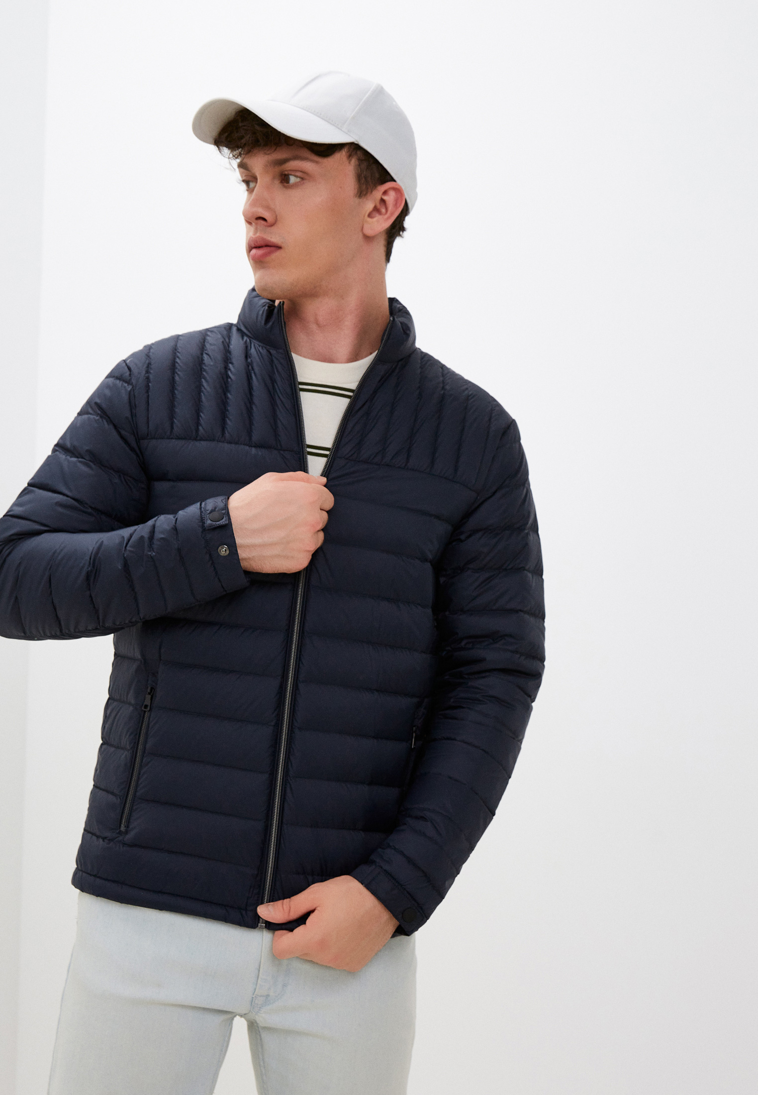 Пуховик Marks & Spencer, цвет: синий, RTLABP915101 — купить в интернет ...