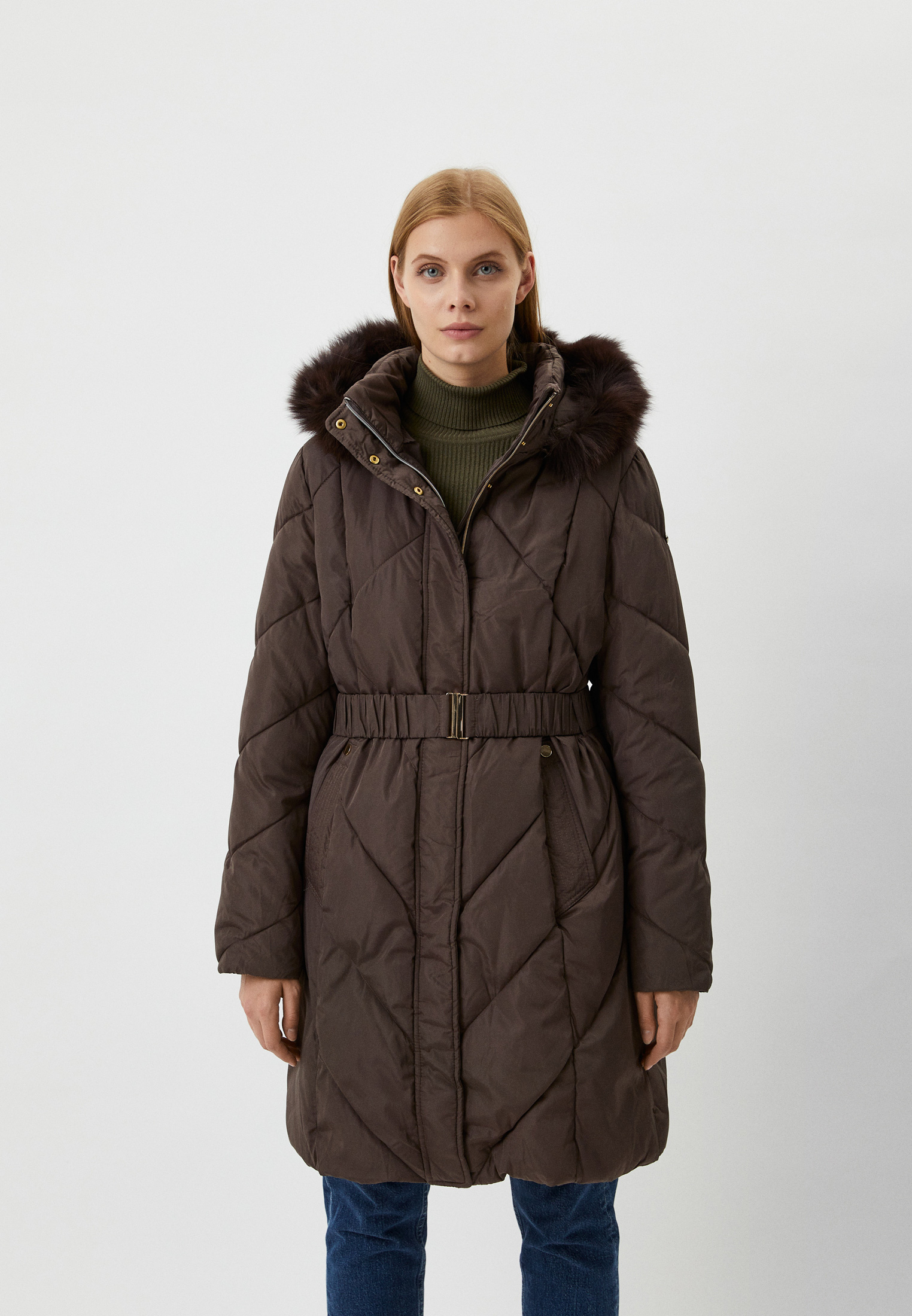 Куртка утепленная Trussardi, цвет: коричневый, RTLABQ345701 — купить в ...