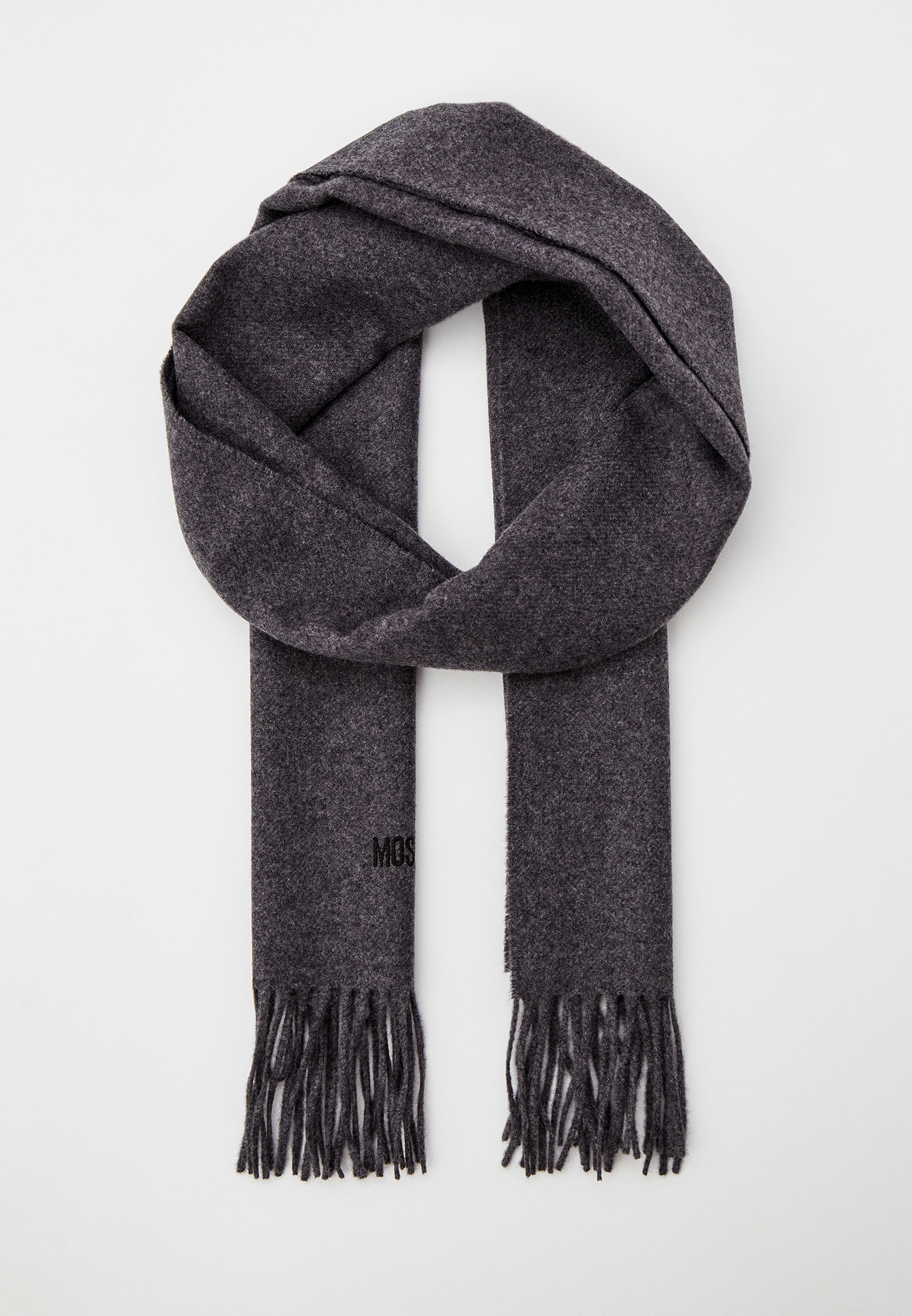 Шарф Moschino, цвет: серый, RTLABQ360401 — купить в интернет-магазине ...