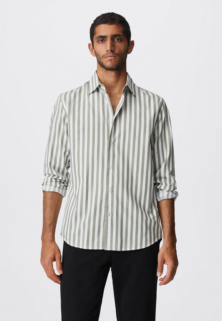 Рубашка Mango Man DIGNE, цвет: хаки, RTLABQ776701 — купить в интернет ...