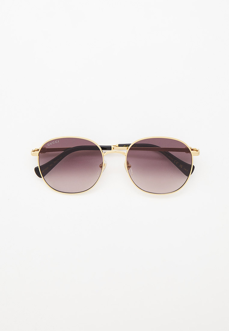 Очки солнцезащитные Gucci GG1142S 001, цвет: золотой, RTLABR259201 ...