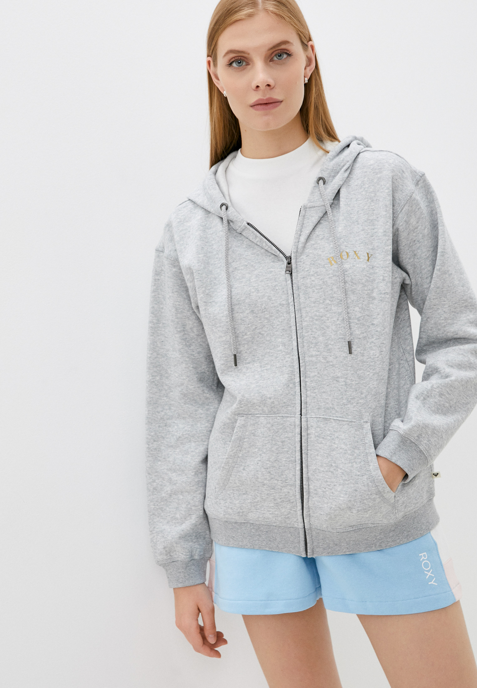 Толстовка Roxy SURF STOKED, цвет: серый, RTLABU170901 — купить в ...