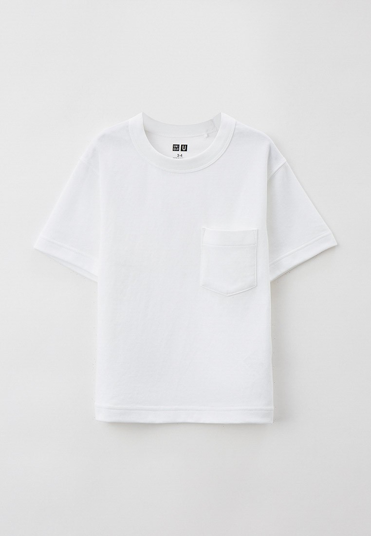 Футболка UNIQLO Uniqlo U AIRism с хлопком, цвет: белый, RTLABW756901 ...