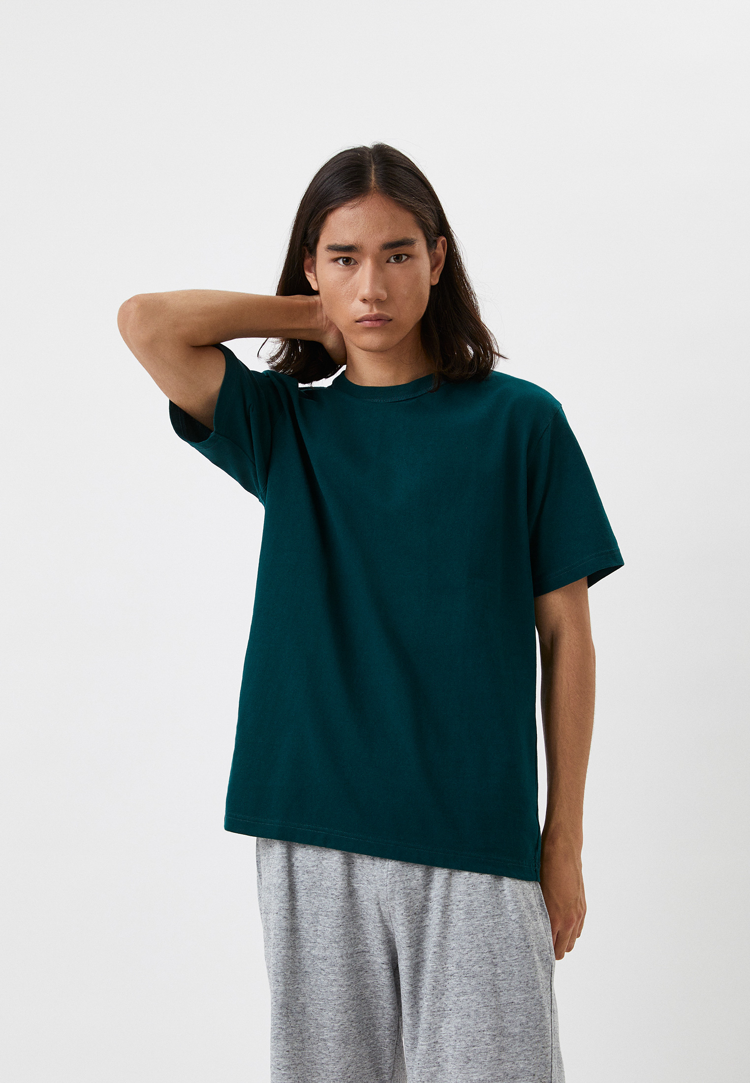 Футболка UNIQLO Uniqlo U, цвет: зеленый, RTLABW776601 — купить в ...
