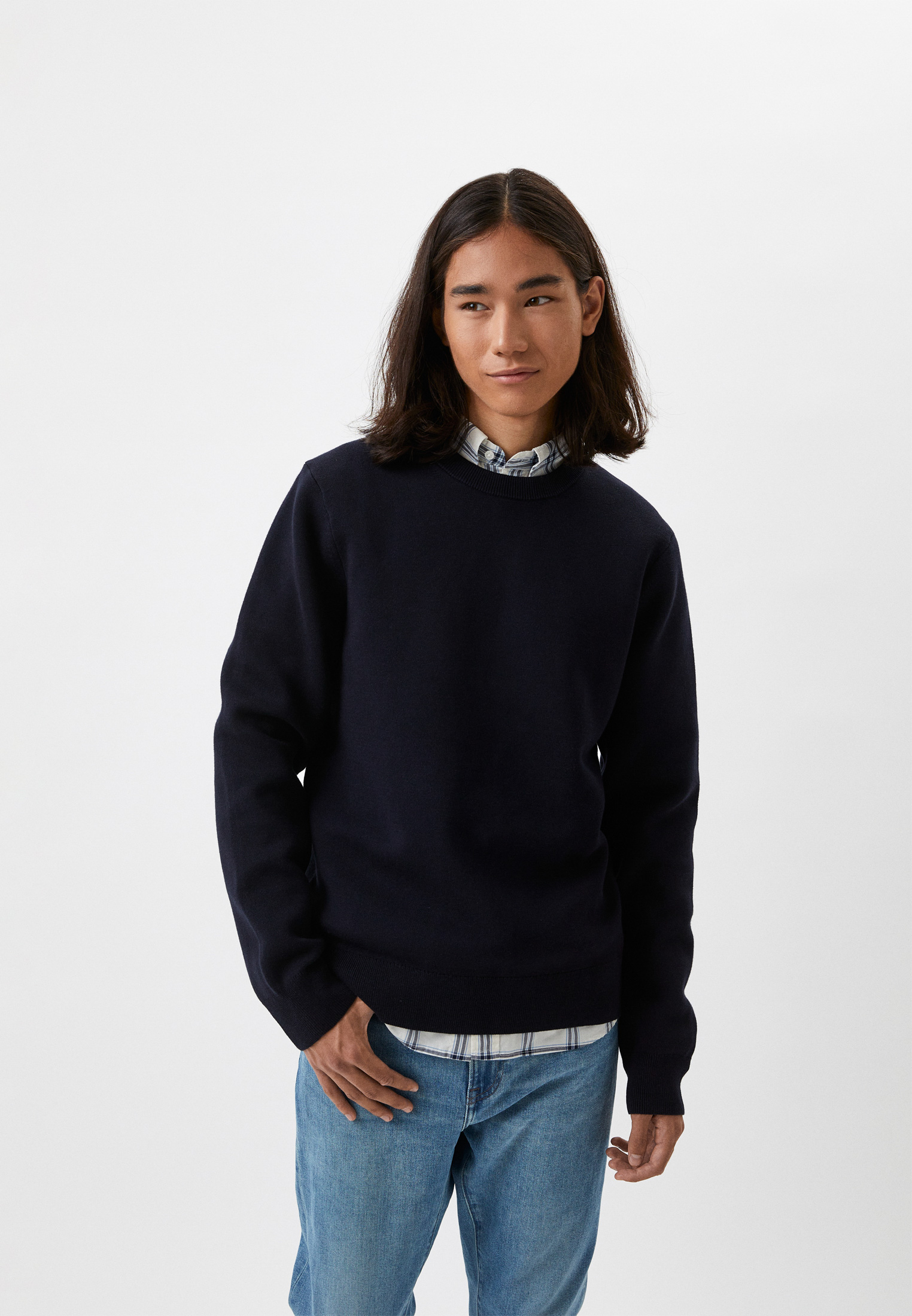 Джемпер UNIQLO, цвет: синий, RTLABW780001 — купить в интернет-магазине ...