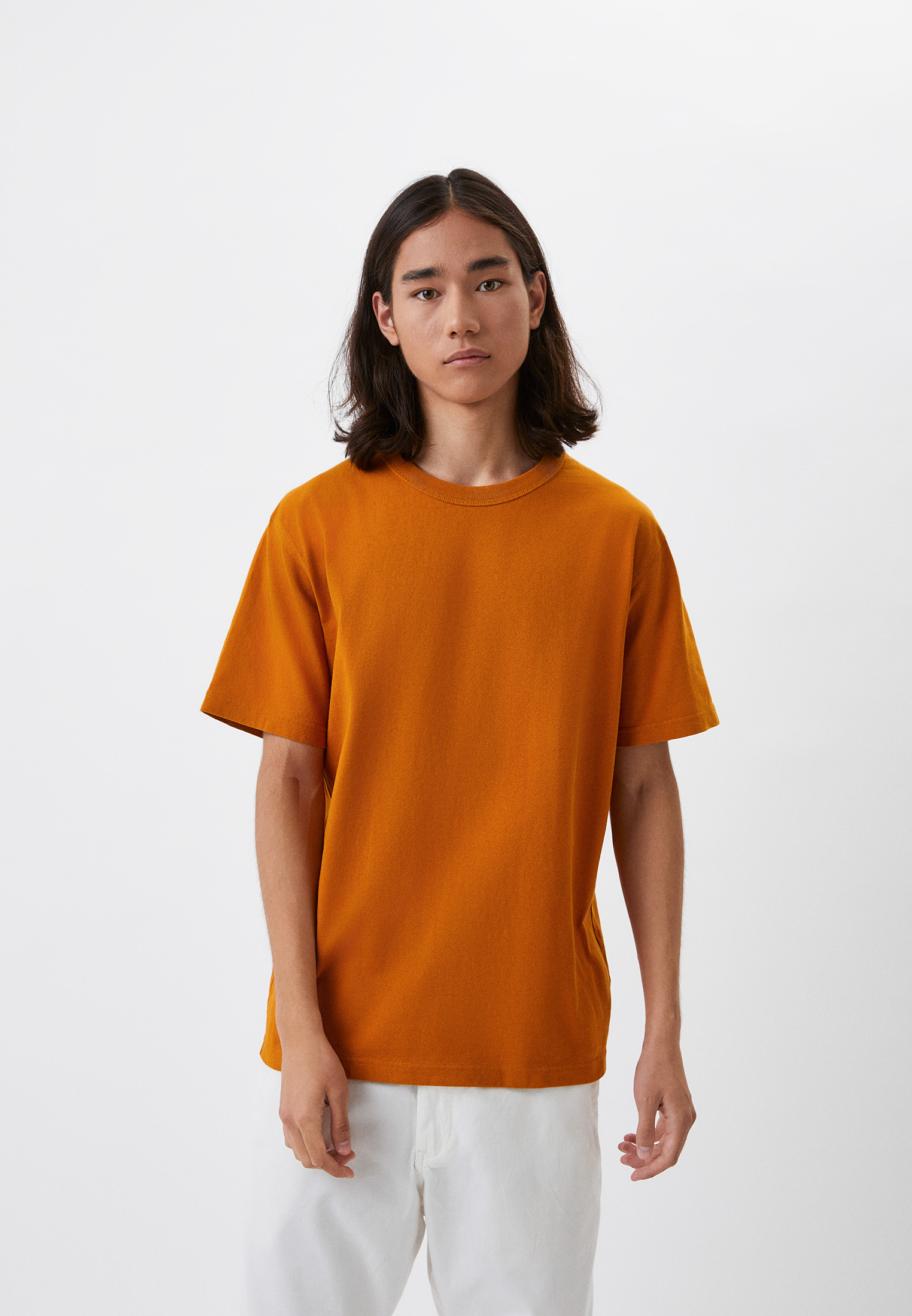 Футболка UNIQLO Uniqlo U, цвет: оранжевый, RTLABW780301 — купить в ...