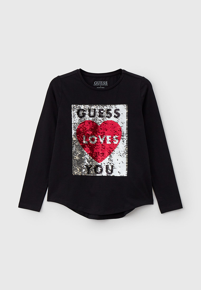 Лонгслив Guess, цвет: черный, RTLABX048601 — купить в интернет-магазине ...