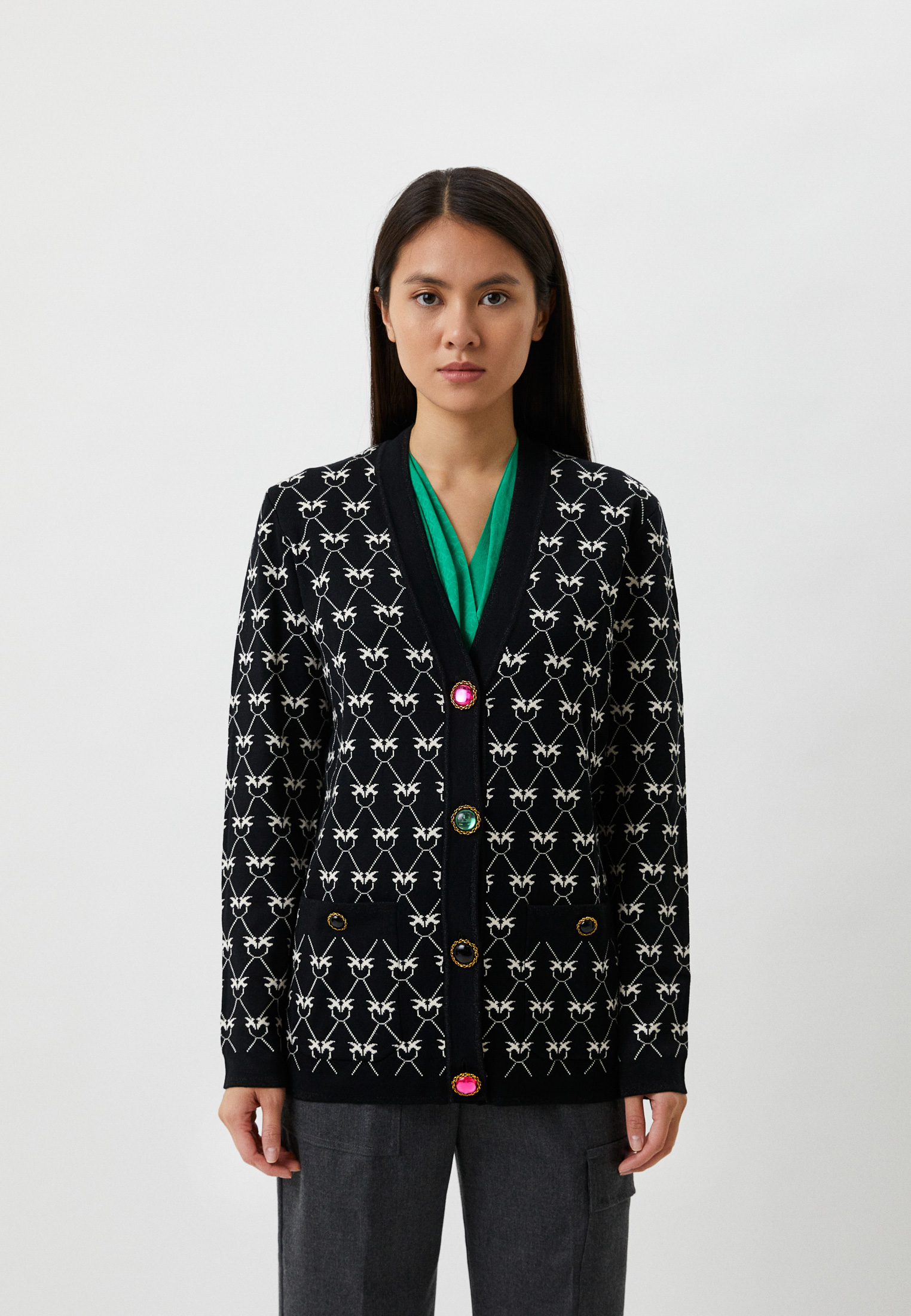 Кардиган Pinko, цвет: черный, RTLABX367101 — купить в интернет-магазине ...