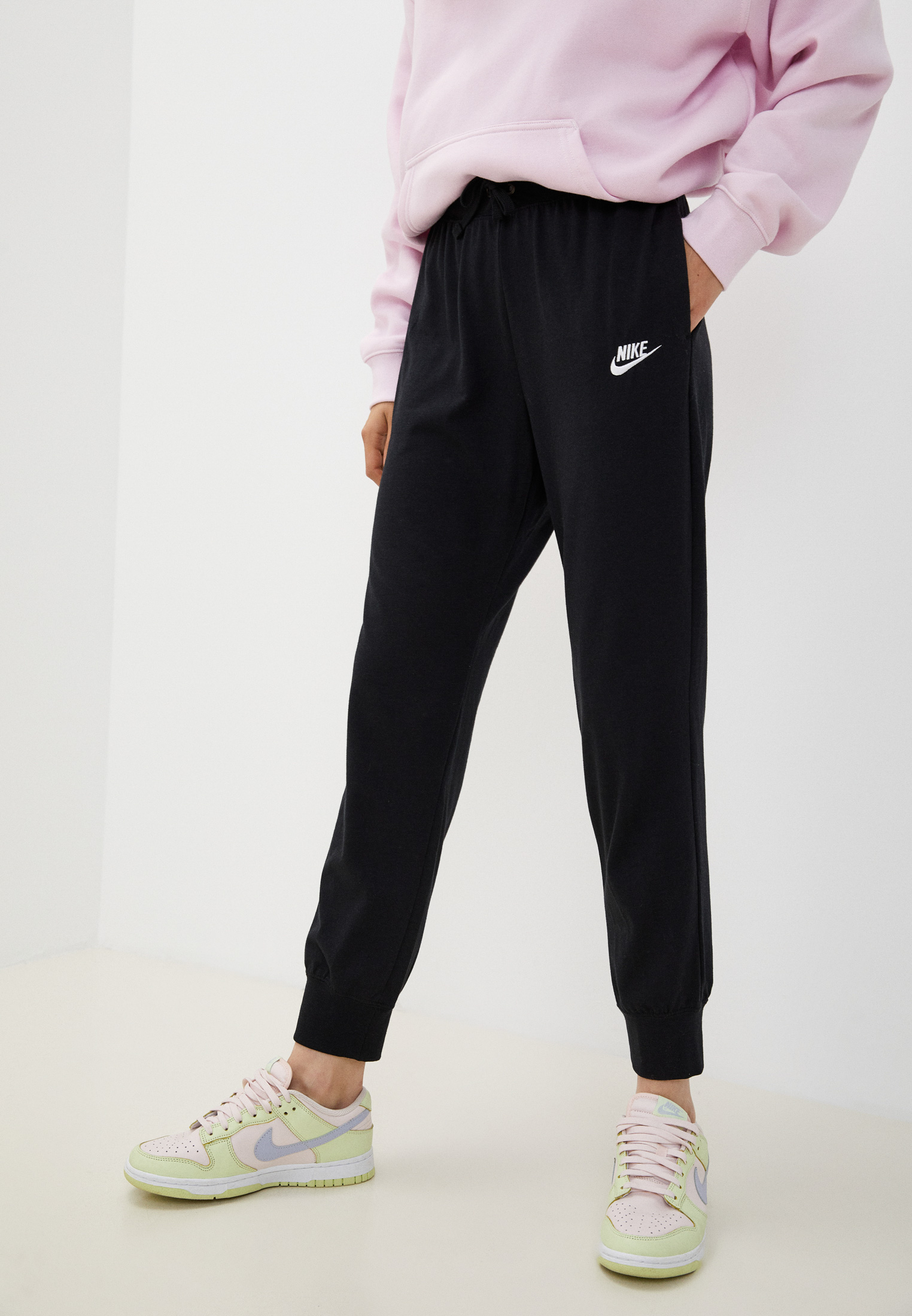Брюки спортивные Nike W Nsw Pant Jrsy Nfs цвет черный Rtlabx769802