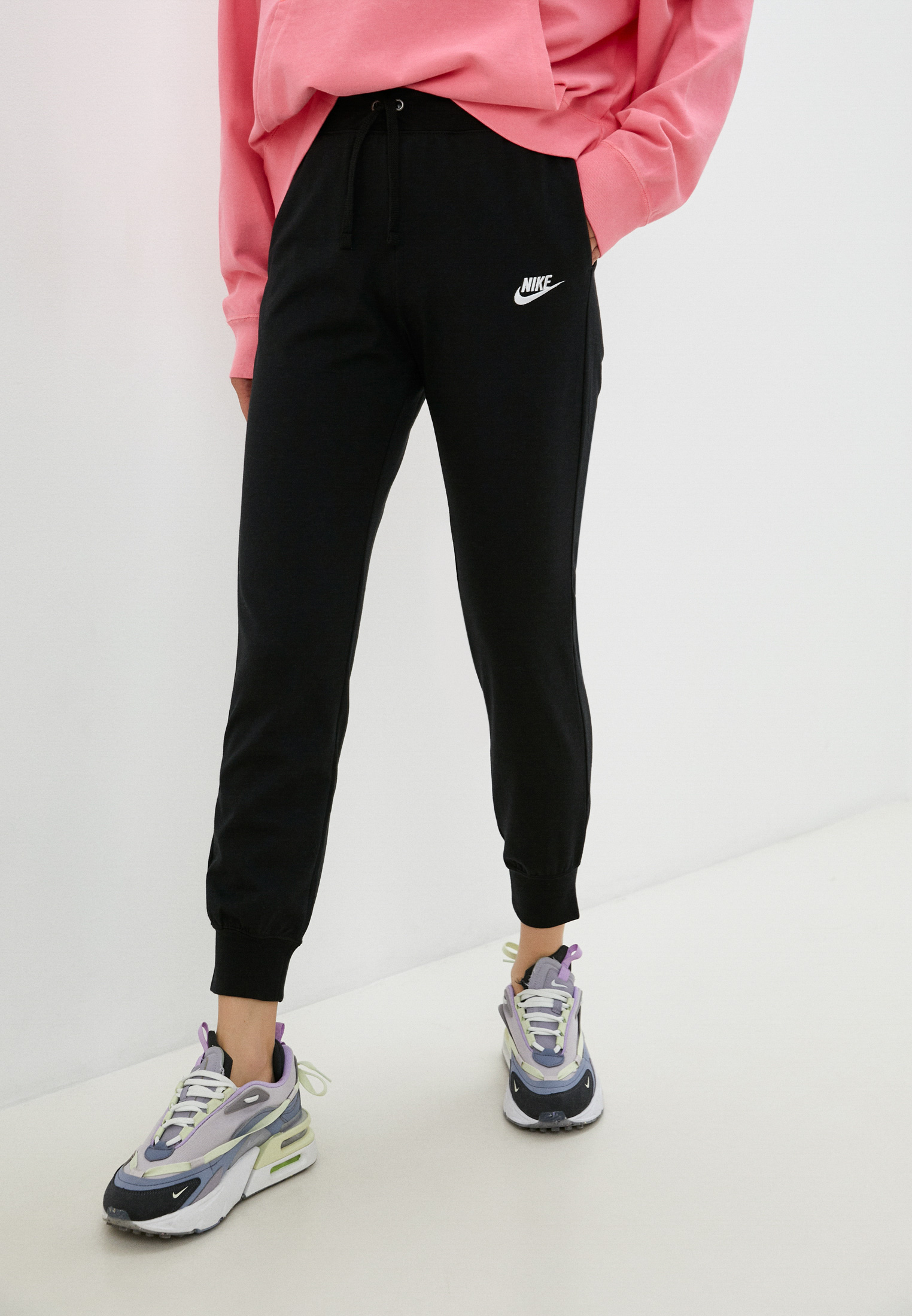 Брюки спортивные Nike W NSW PANT JRSY NFS, цвет: черный, RTLABX769803 ...