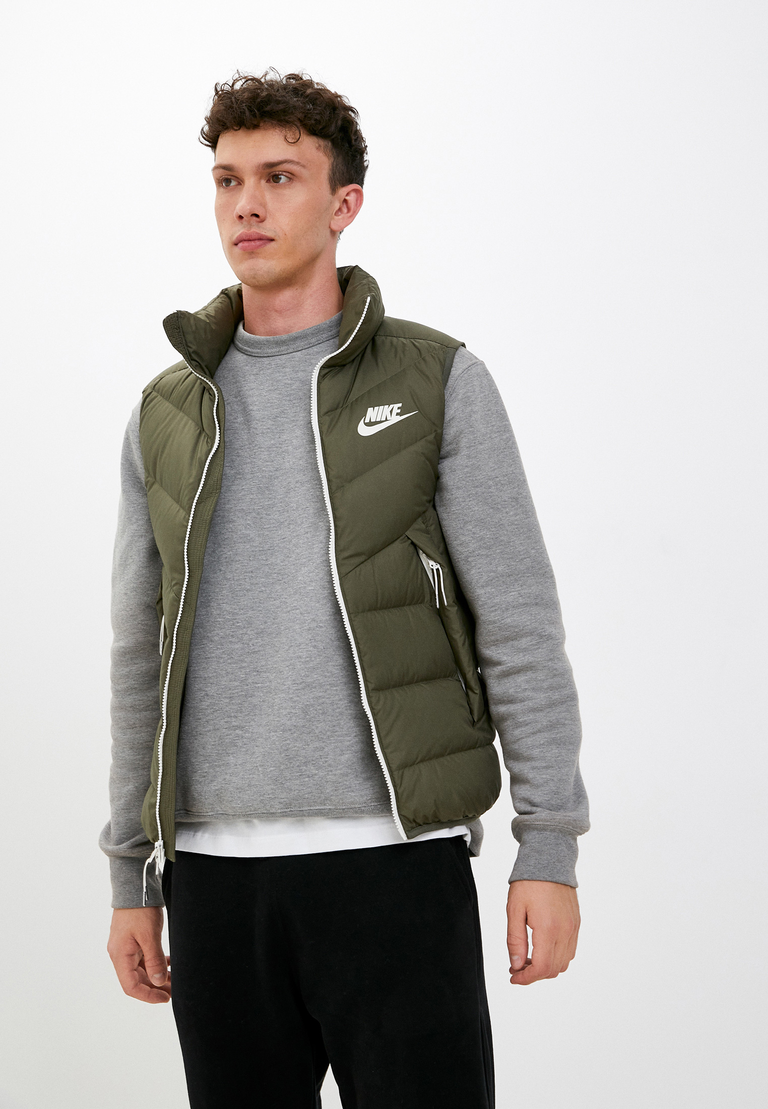 Жилет утепленный Nike M NSW DWN FILL WR VEST NFS, цвет: хаки ...