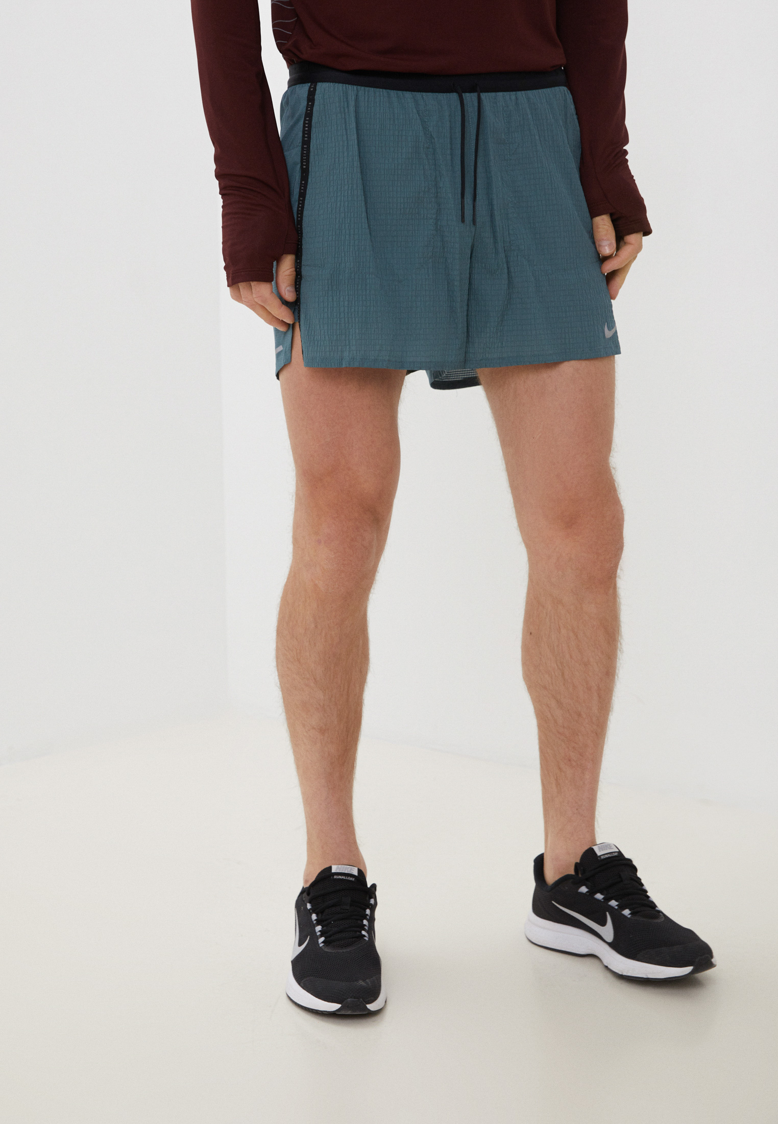 Шорты спортивные Nike M NK RN DVN FLEX STRID 5 BXBF, цвет: бирюзовый ...