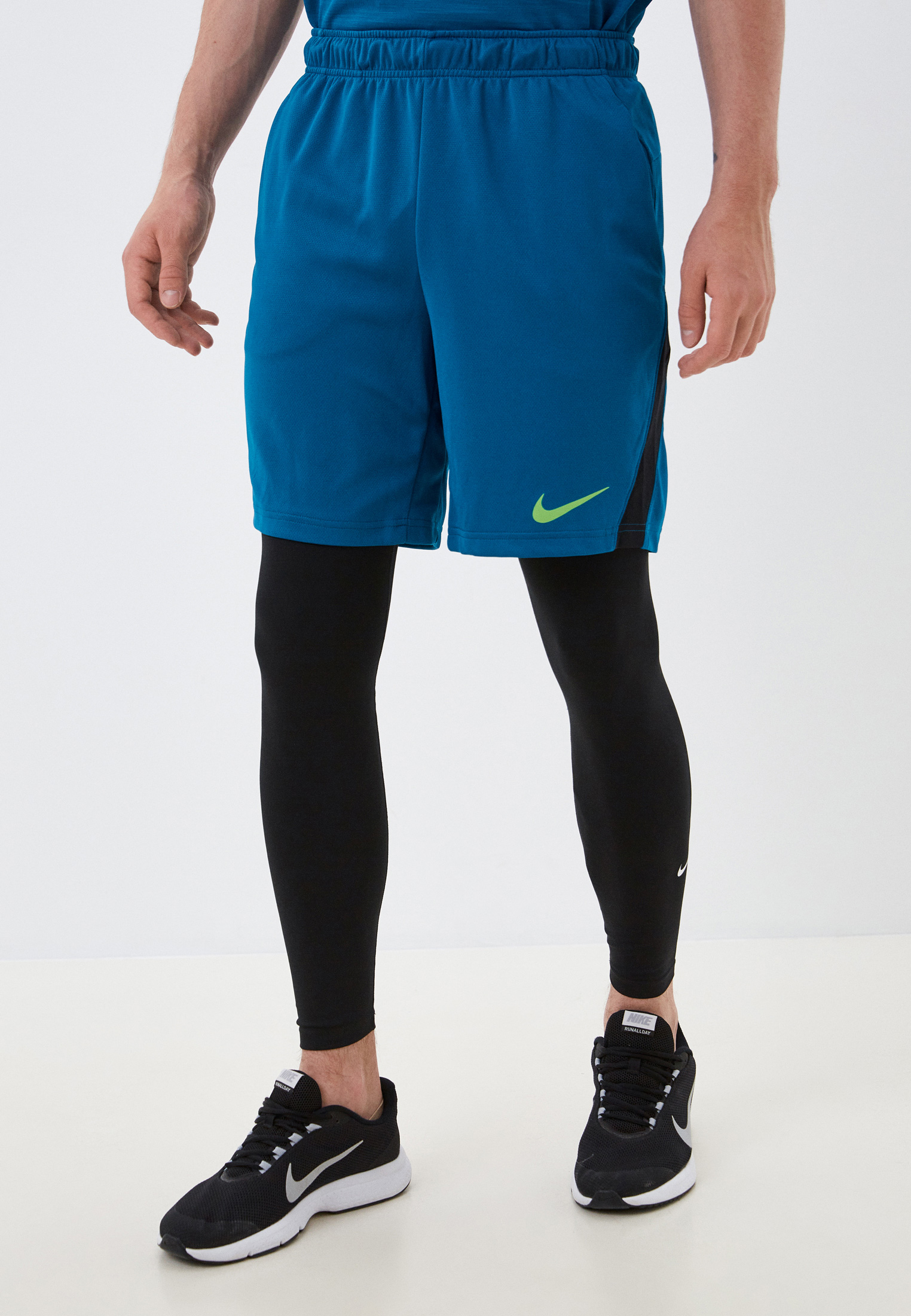 Шорты спортивные Nike M NK DF KNIT SHORT TRAIN NFS, цвет: бирюзовый ...