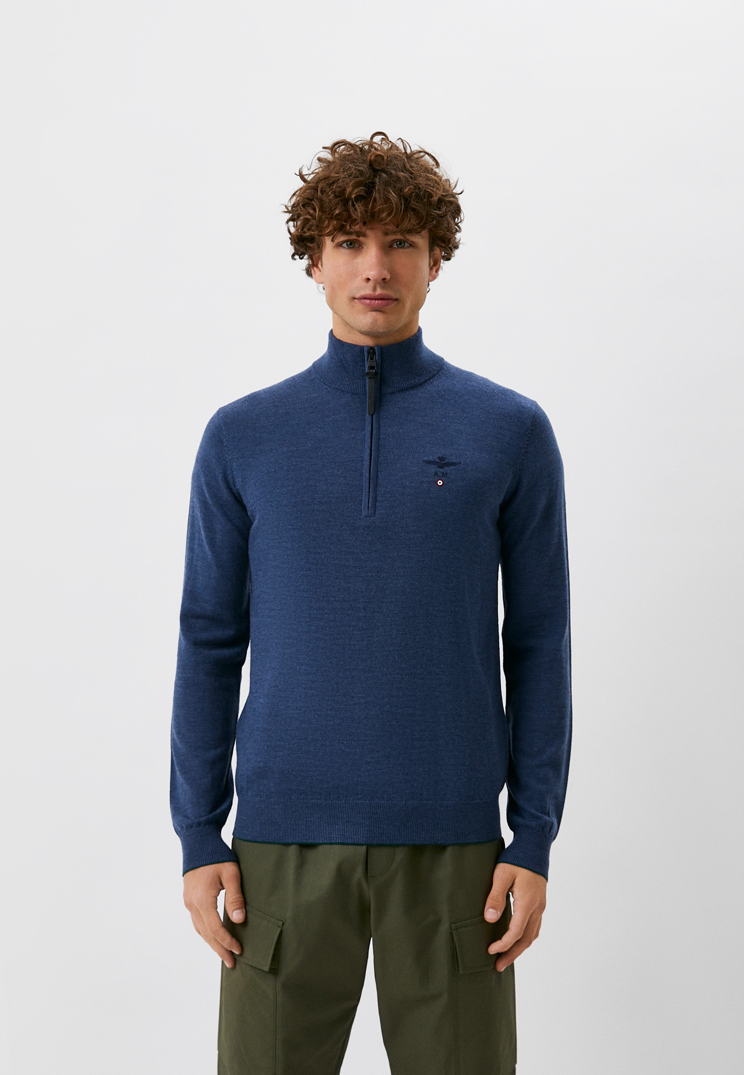 Джемпер Aeronautica Militare, цвет: синий, RTLABY408601 — купить в ...