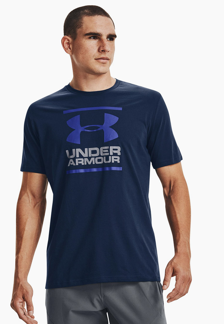 Футболка спортивная Under Armour UA GL FOUNDATION SS, цвет: синий ...