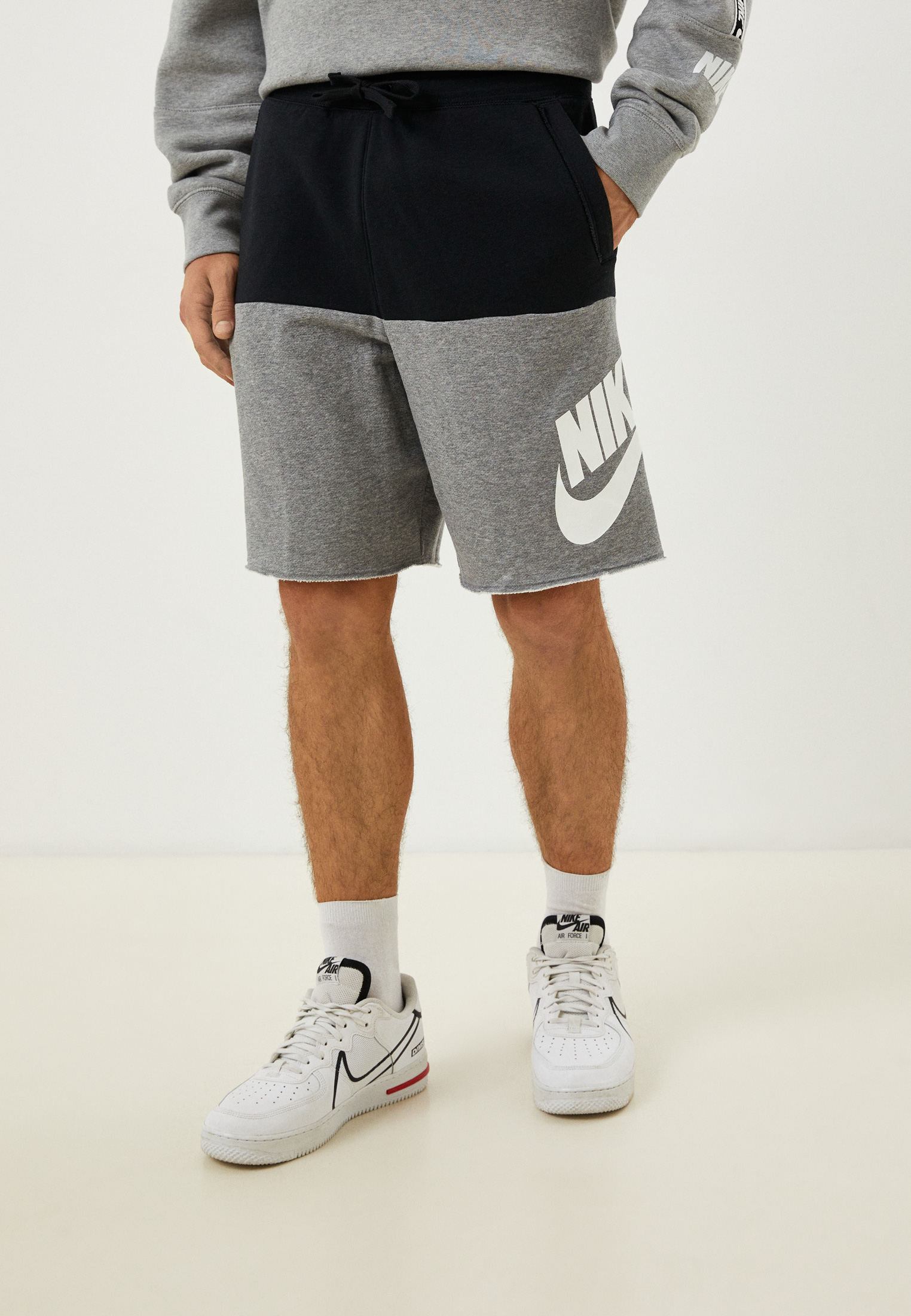 Шорты спортивные Nike M NSW HE SHORT ALUMNI CB, цвет: серый ...