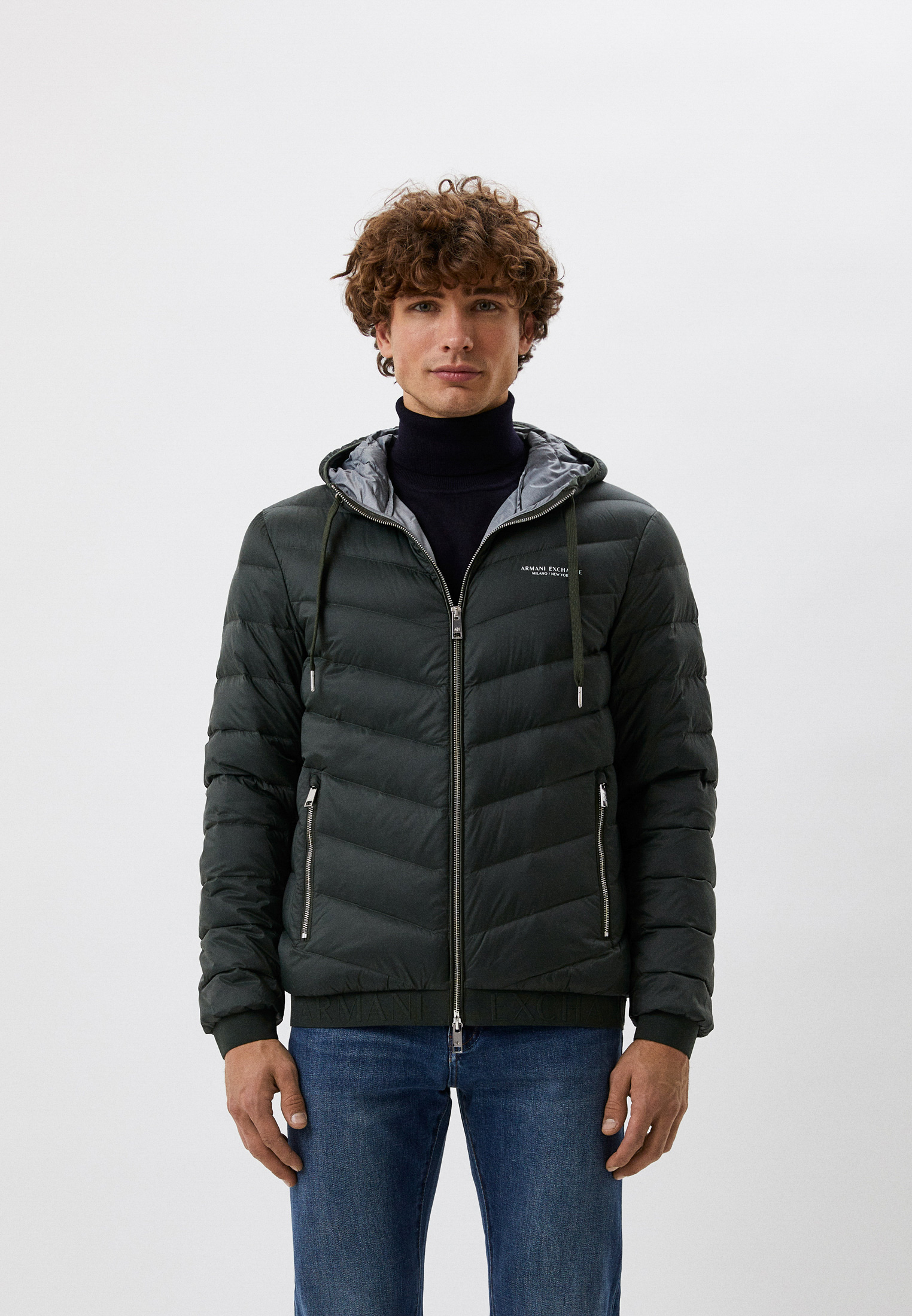 Пуховик Armani Exchange, цвет: черный, RTLABZ602201 — купить в интернет ...