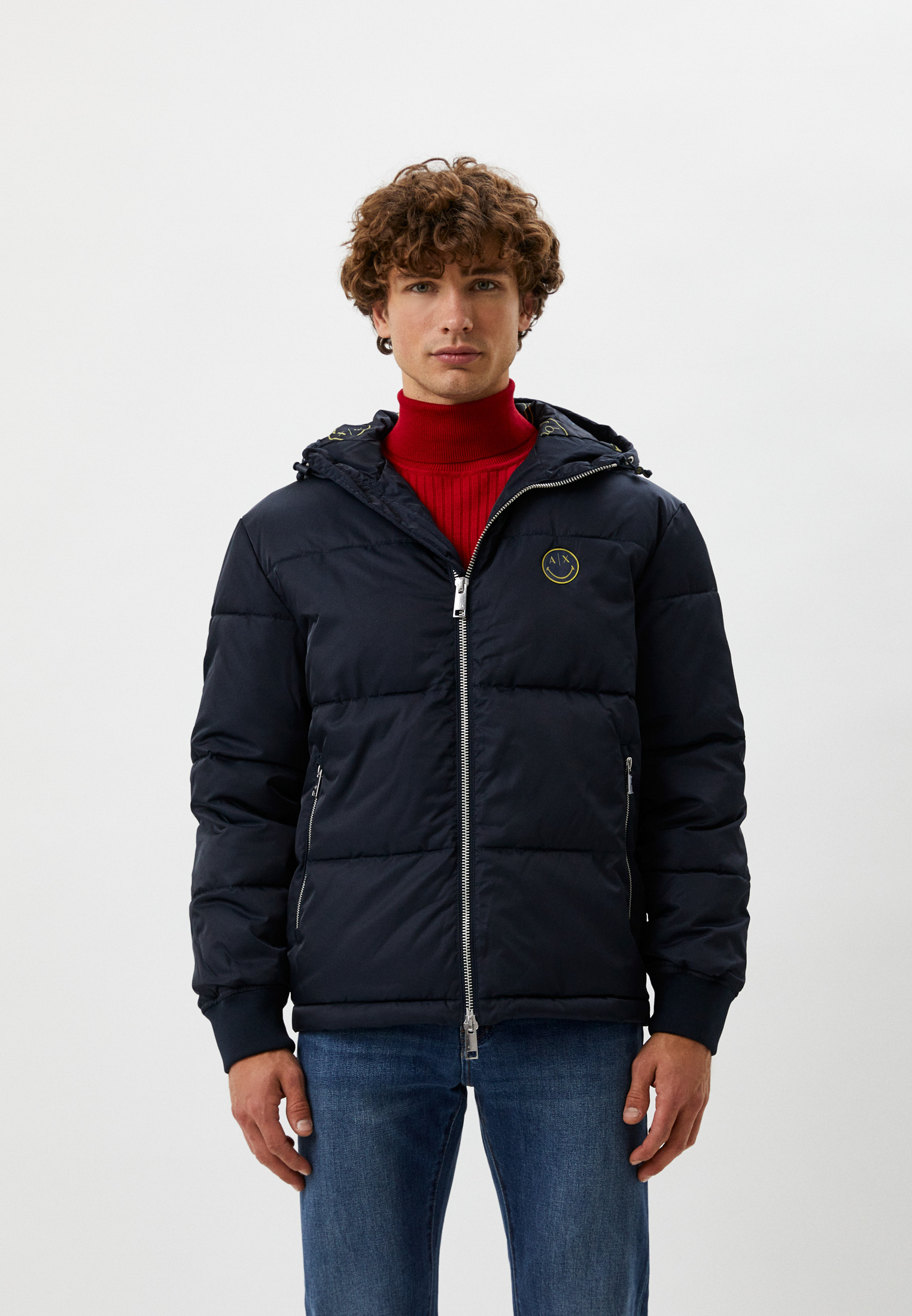 Куртка утепленная Armani Exchange, цвет: синий, RTLABZ604501 — купить в ...