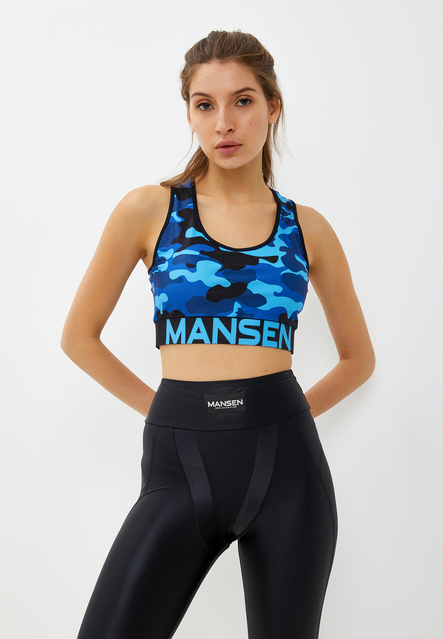 Топ спортивный Mansen Military, цвет: синий, RTLABZ696001 — купить в ...